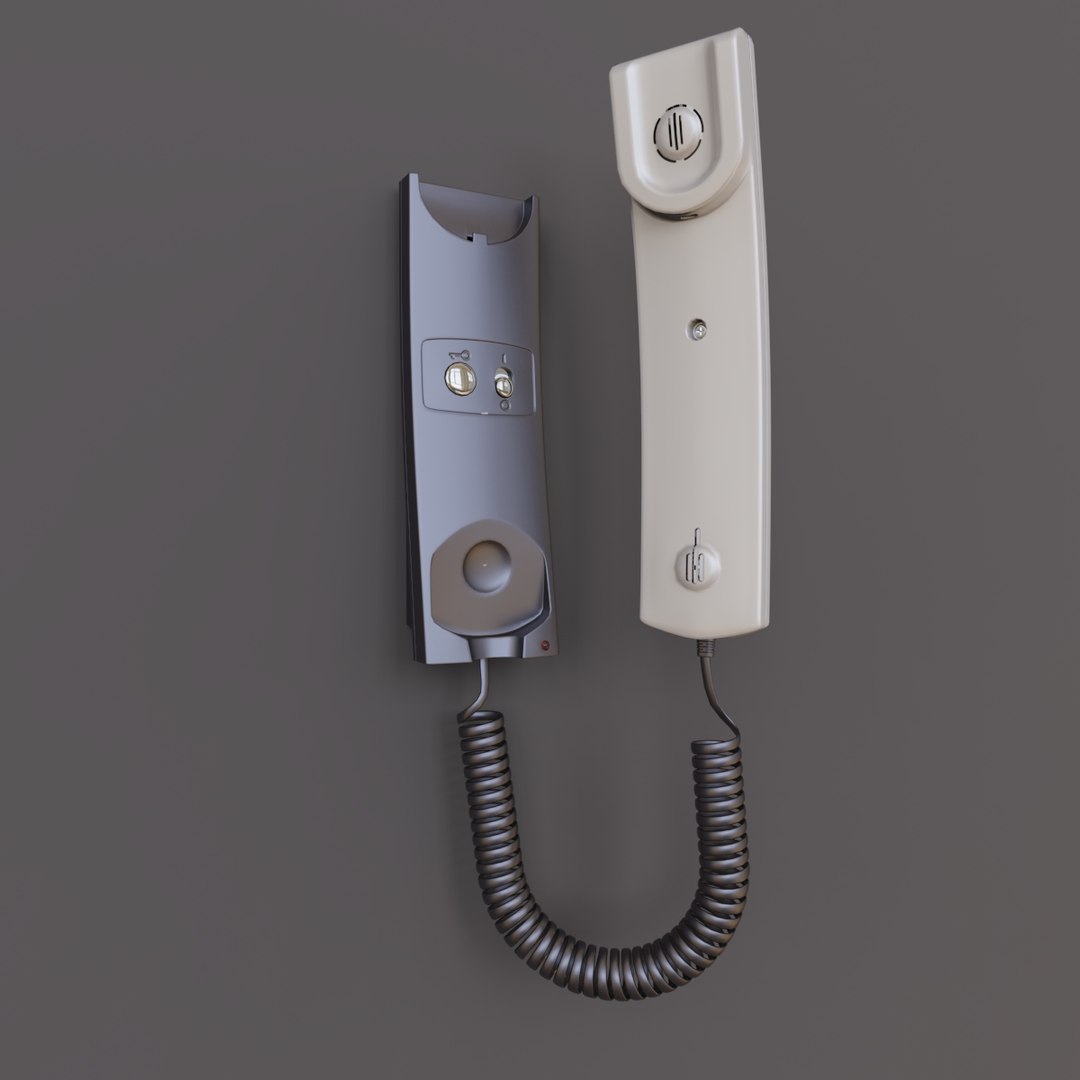 3D Model Domophone Apartment Handset Vizit UKP-12M - TurboSquid 1745215