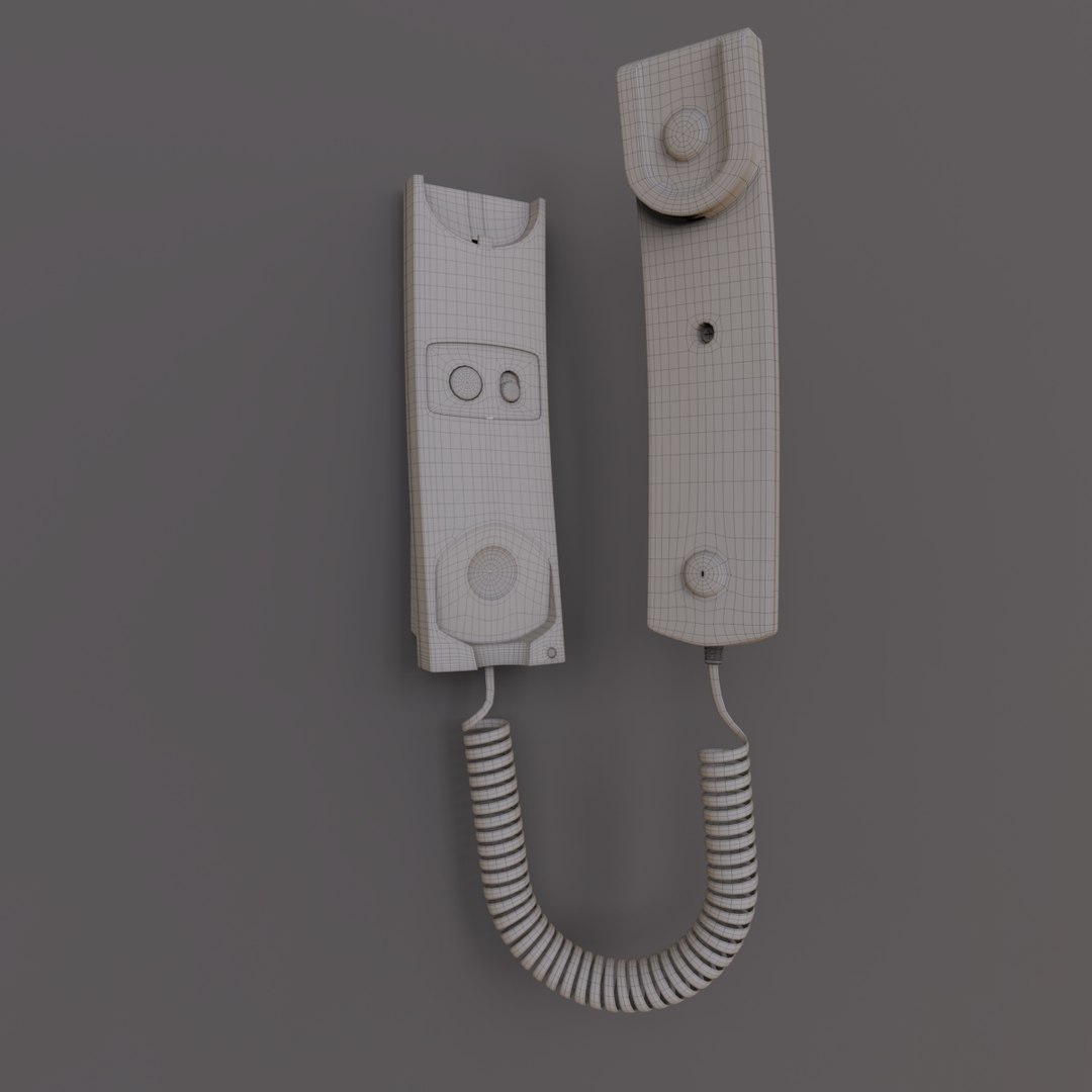 3D Model Domophone Apartment Handset Vizit UKP-12M - TurboSquid 1745215