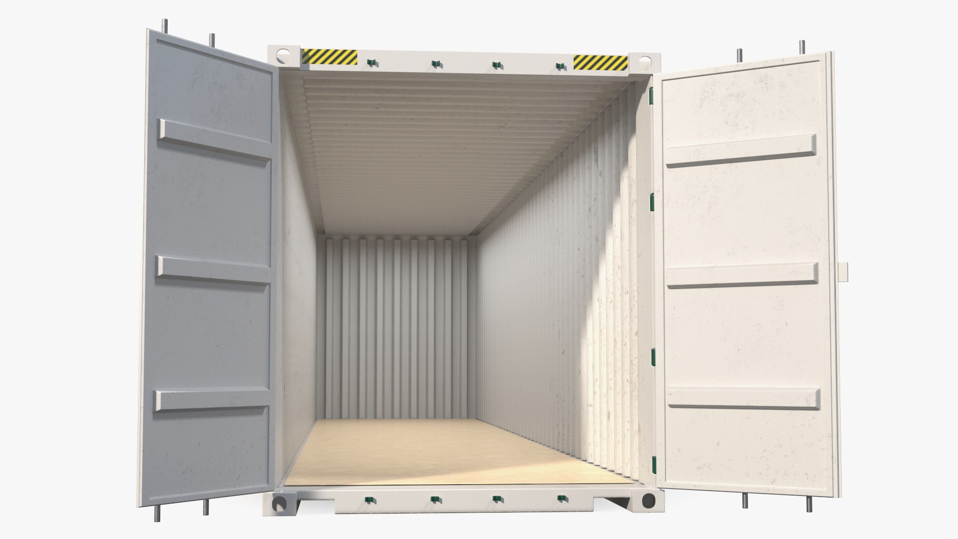Cargo Shipping Container 40FT White model - TurboSquid 2128822