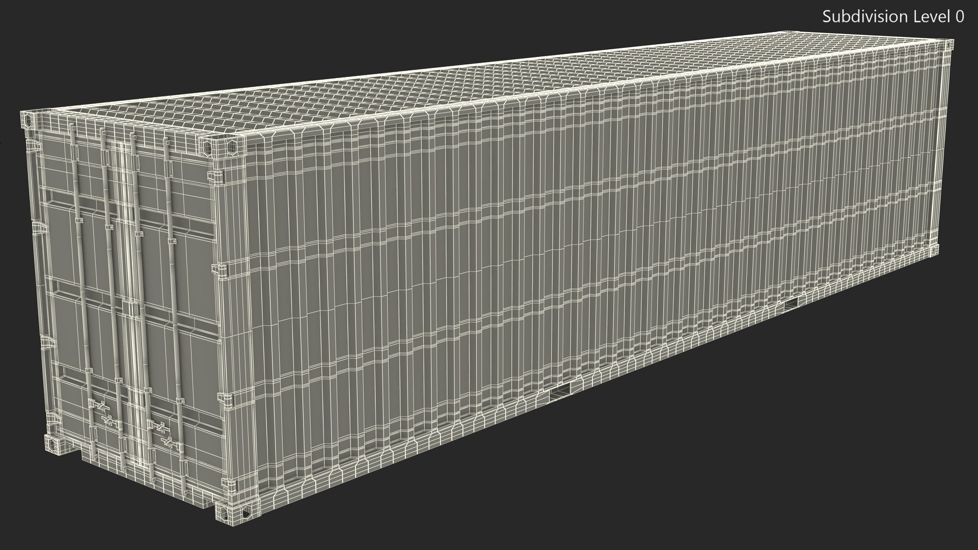 Cargo Shipping Container 40FT White model - TurboSquid 2128822