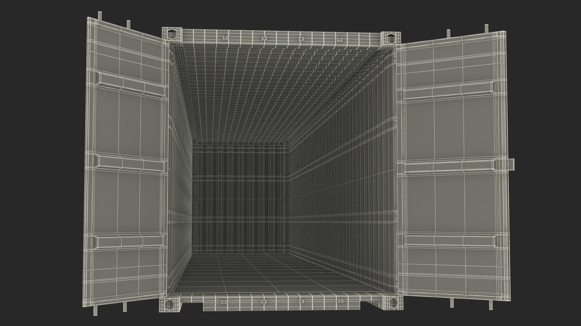 Cargo Shipping Container 40FT White model - TurboSquid 2128822