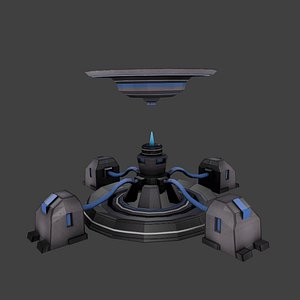 science fiction portal 3d model