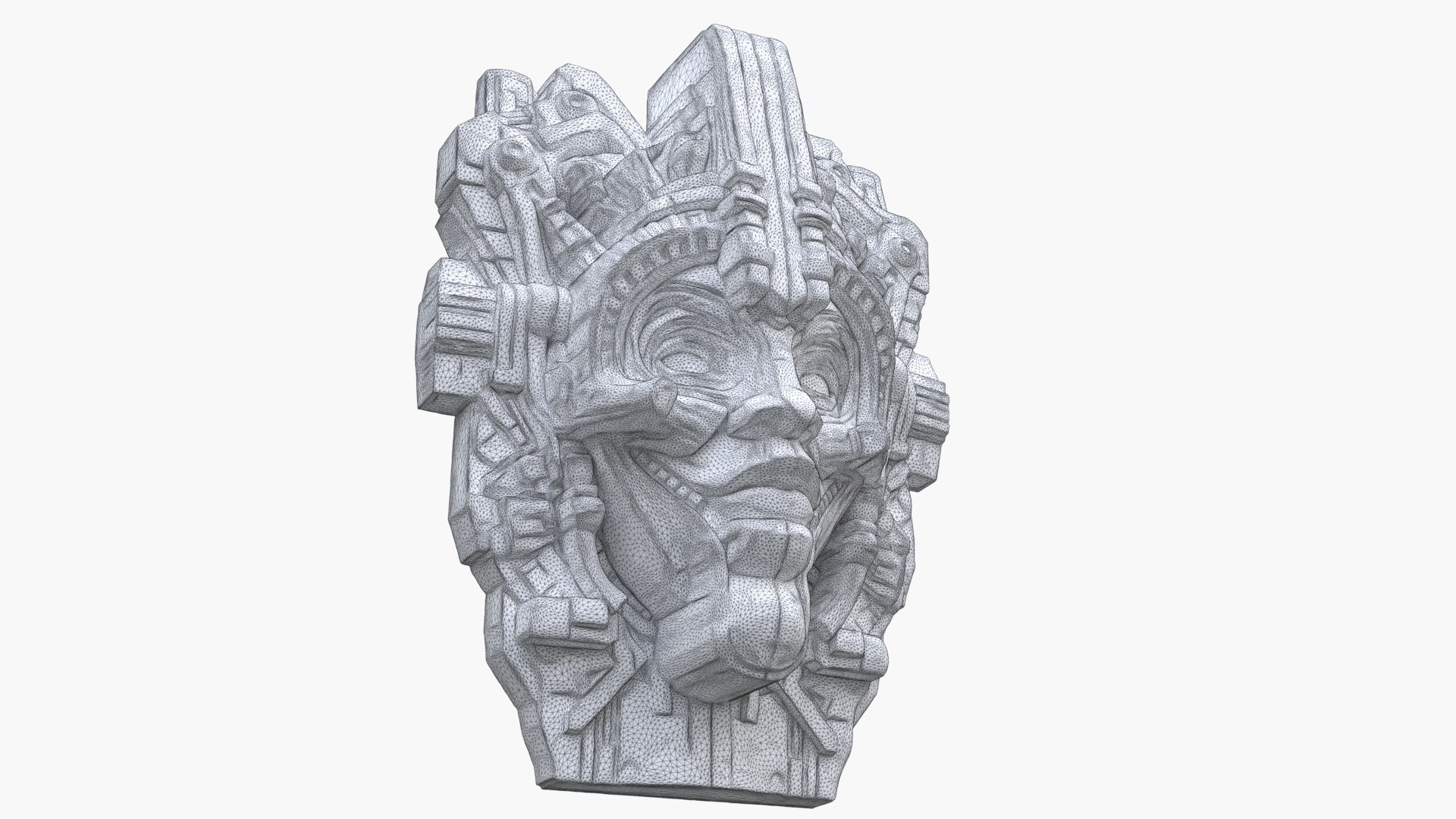3D Model Cyber Aztec Mask 1 - TurboSquid 2182872
