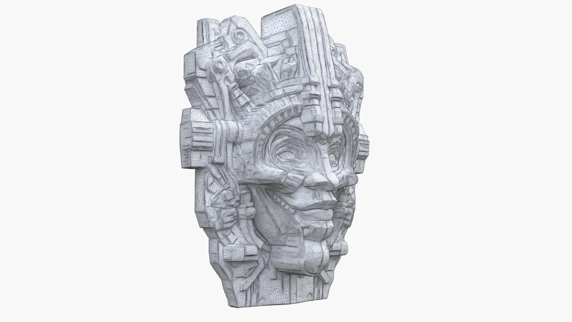 3D Model Cyber Aztec Mask 1 - TurboSquid 2182872