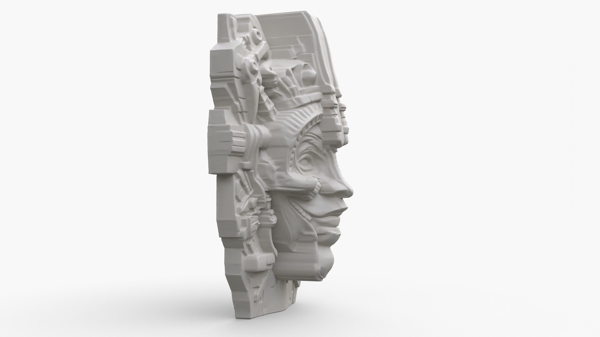 3D model Cyber Aztec Mask 1 - TurboSquid 2182872