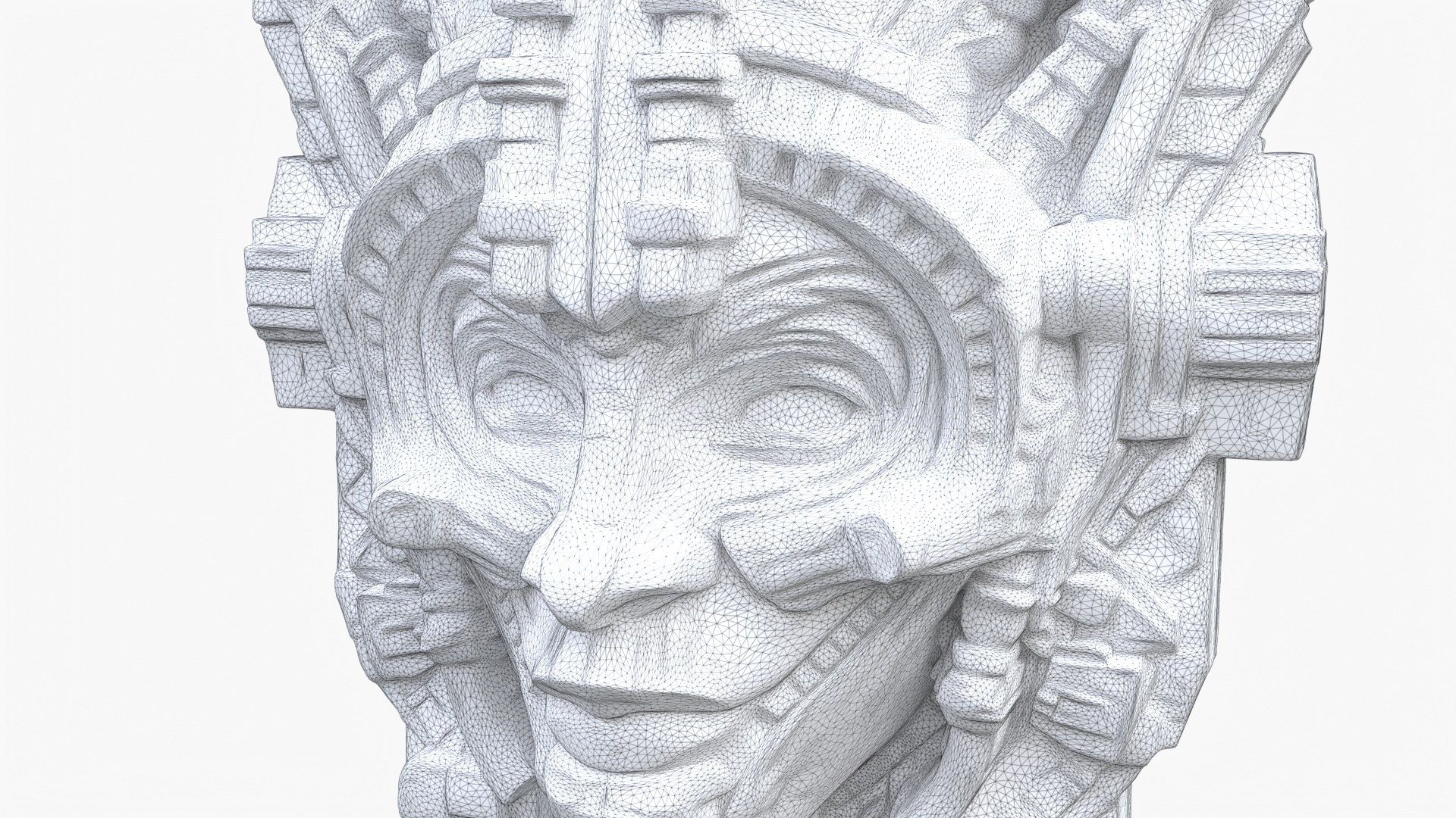 3D Model Cyber Aztec Mask 1 - TurboSquid 2182872