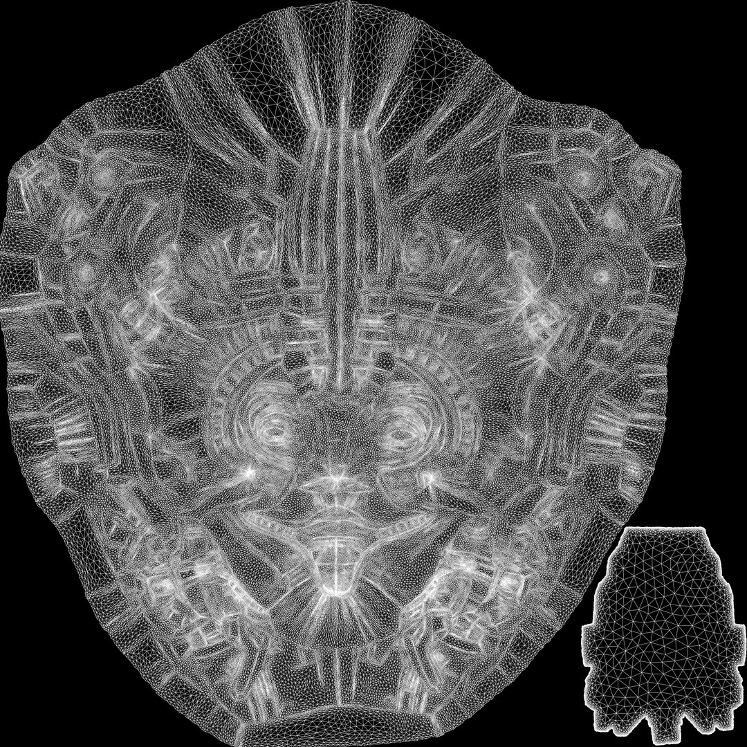 3D model Cyber Aztec Mask 1 - TurboSquid 2182872