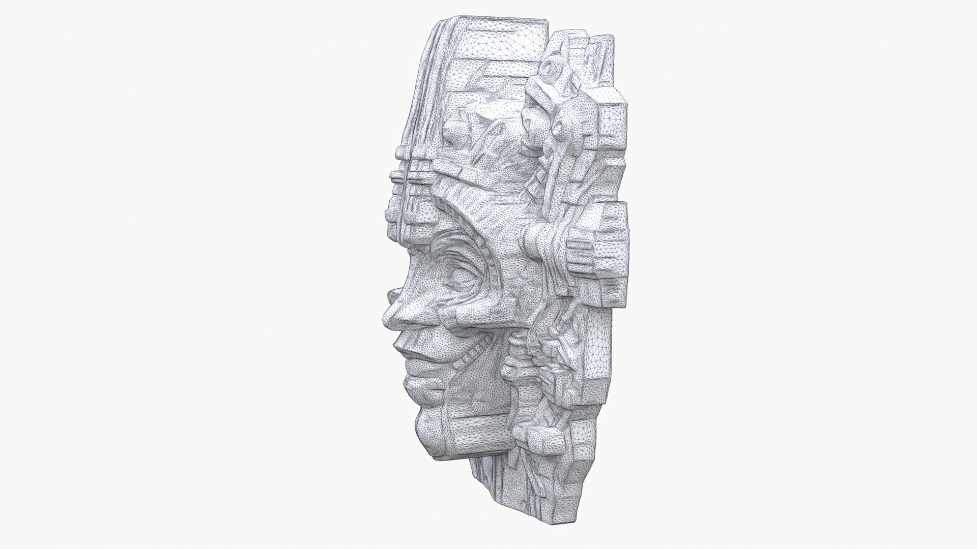 3D Model Cyber Aztec Mask 1 - TurboSquid 2182872