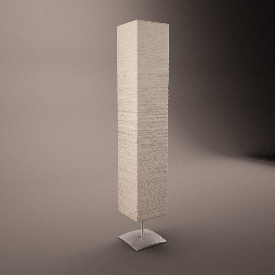 Standing Paper Light 3d Model