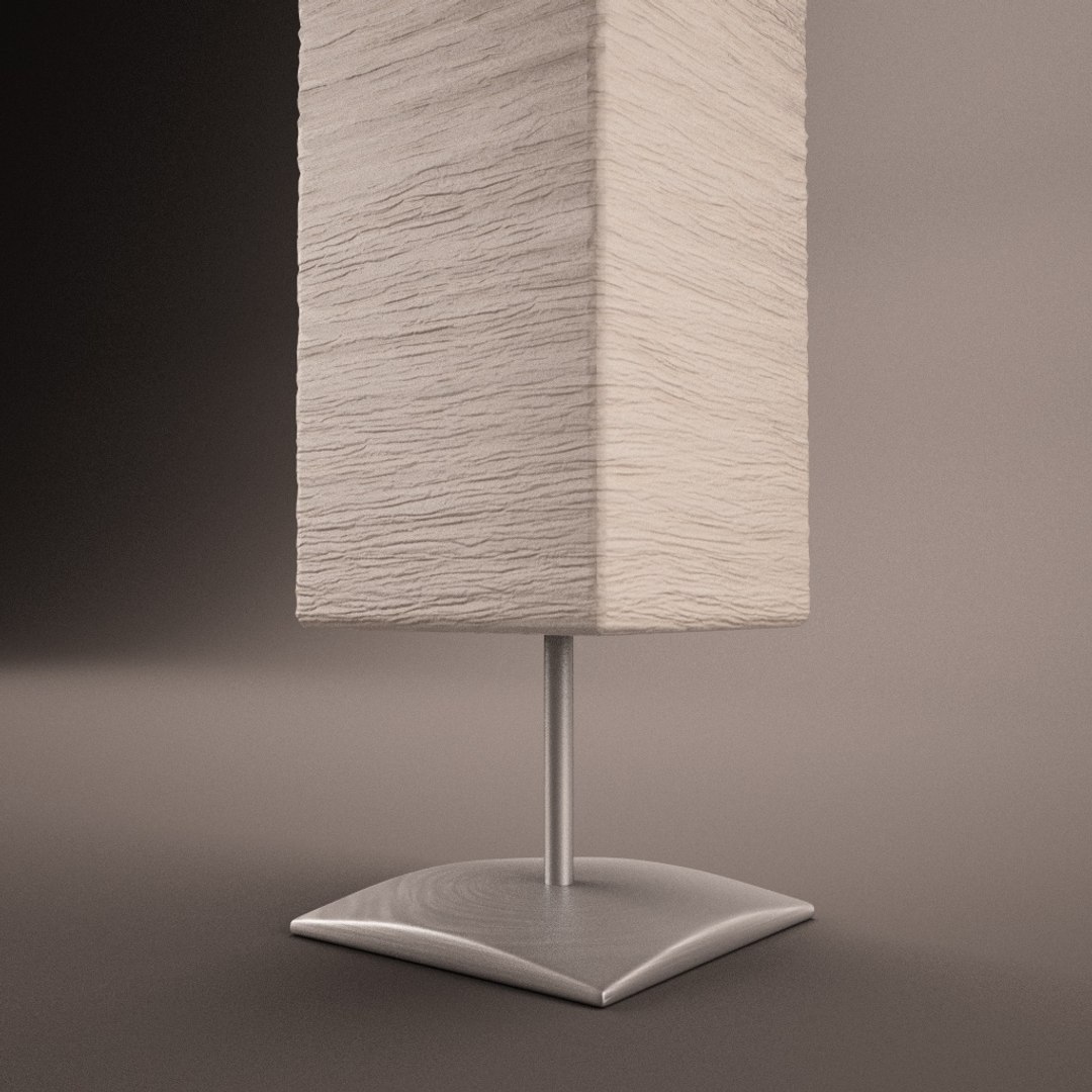 Standing Paper Light 3d Model