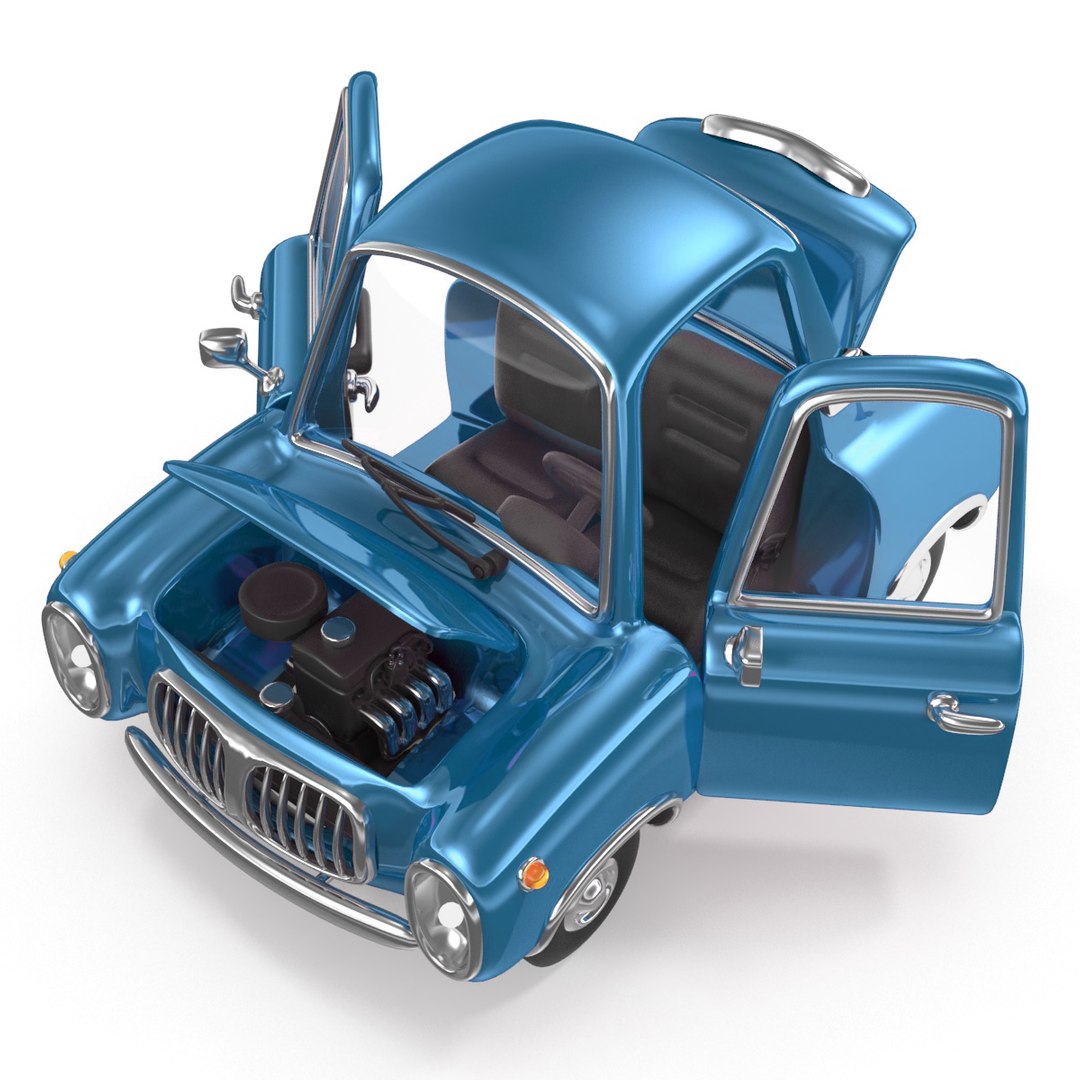 3D Model Cartoon Car - TurboSquid 1149402