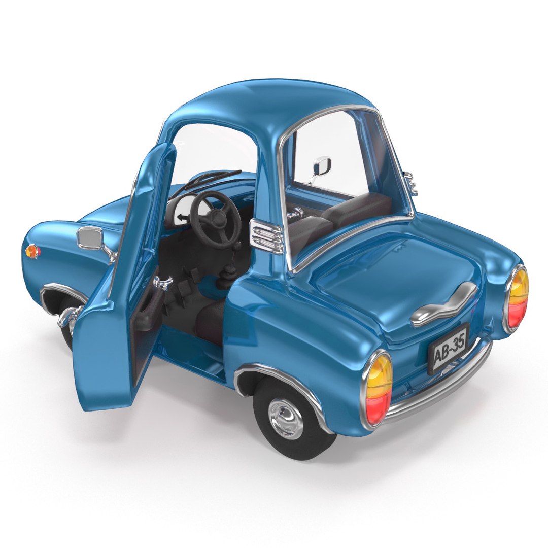 3D Model Cartoon Car - TurboSquid 1149402
