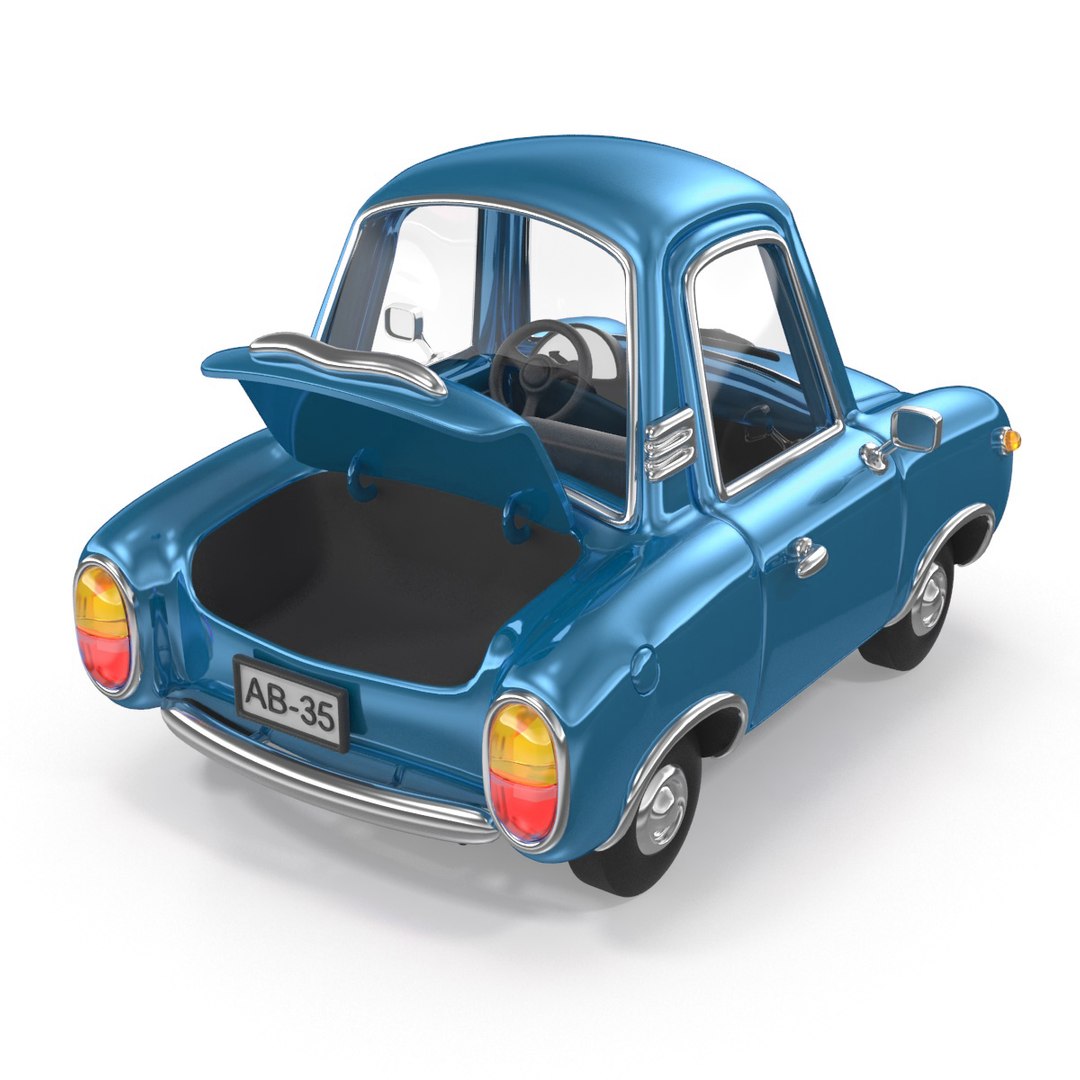 3D Model Cartoon Car - TurboSquid 1149402