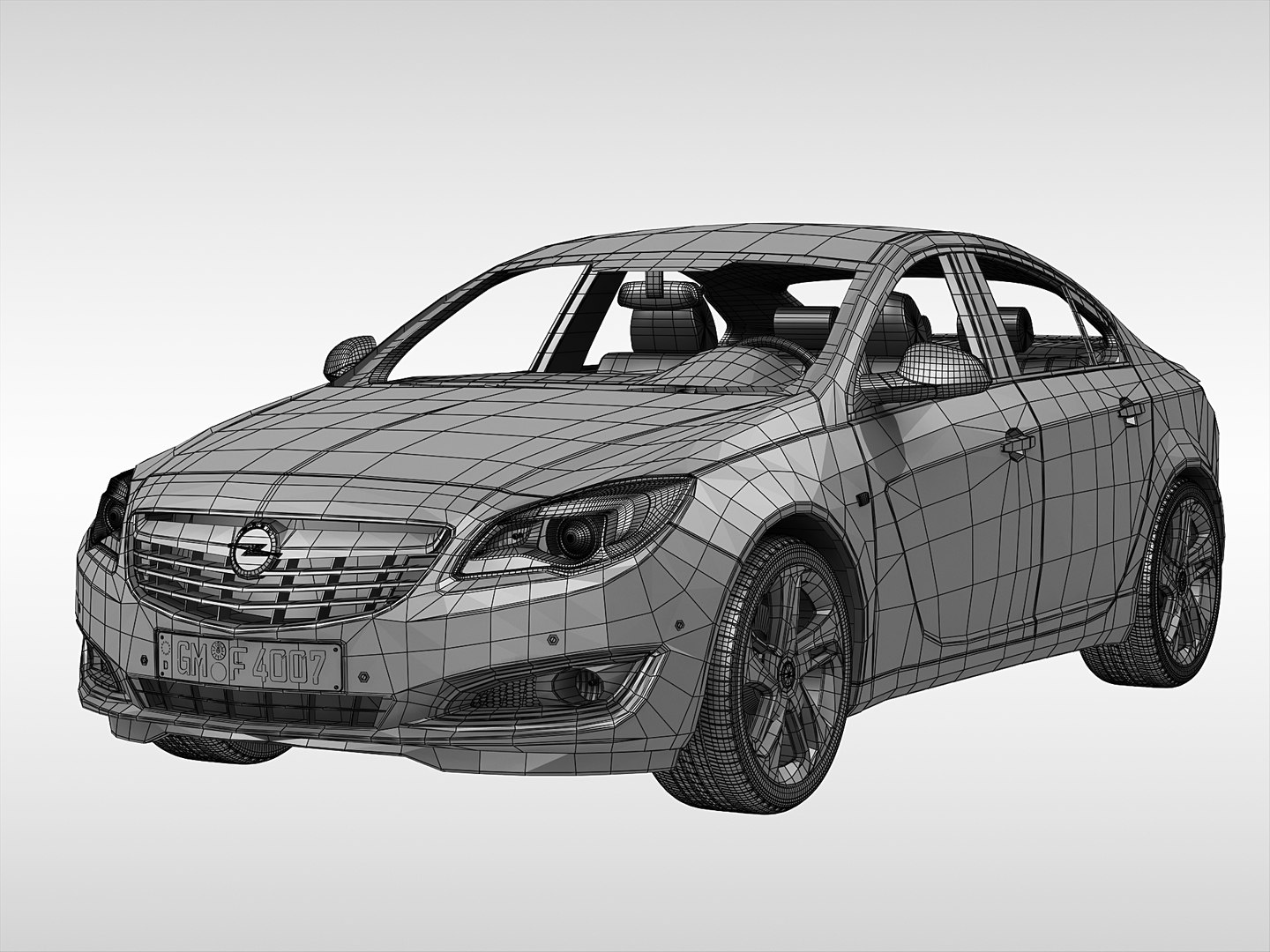 Car Opel 3d C4d