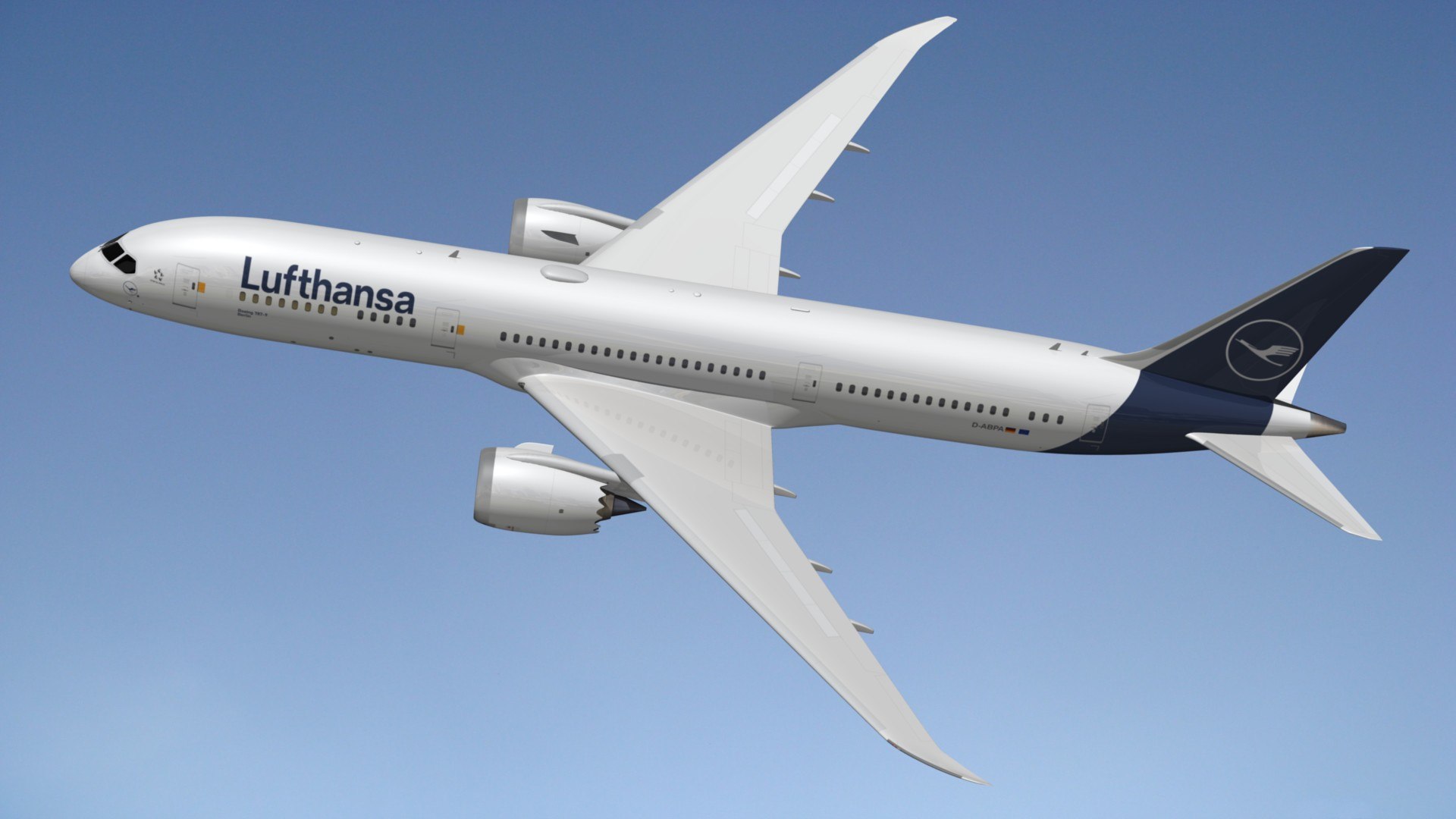 Boeing 789 Lufthansa 3D Model - TurboSquid 1985458