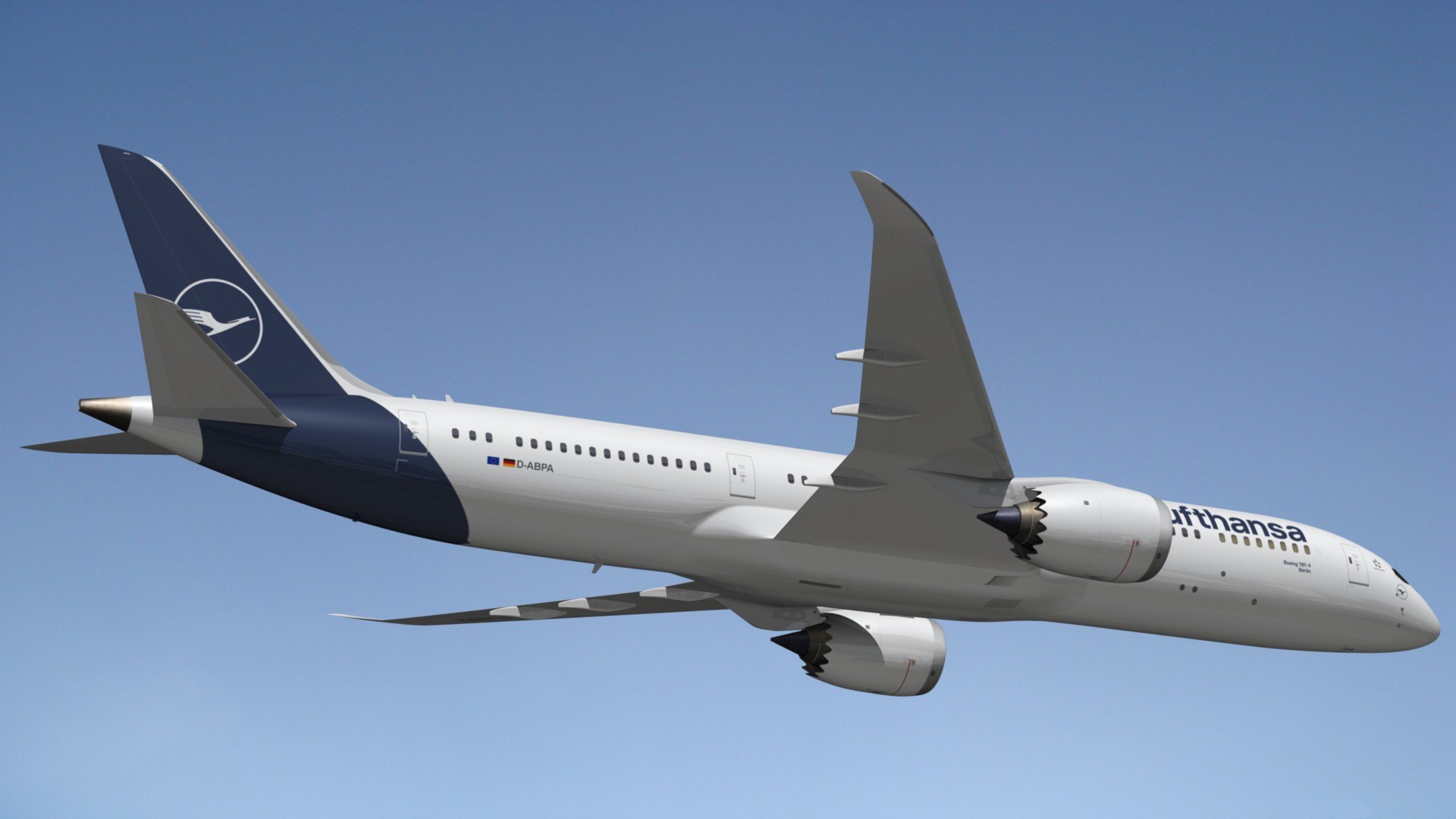 Boeing 789 Lufthansa 3D Model - TurboSquid 1985458