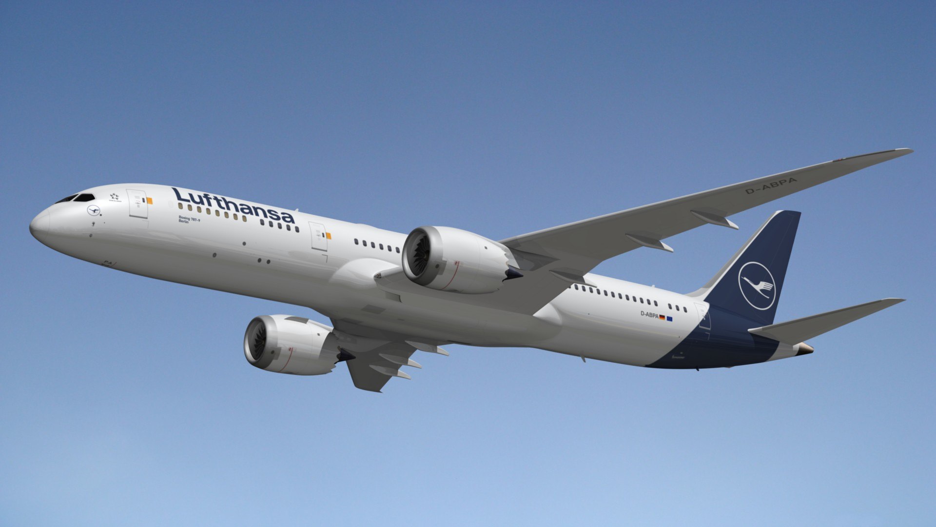 Boeing 789 Lufthansa 3D Model - TurboSquid 1985458
