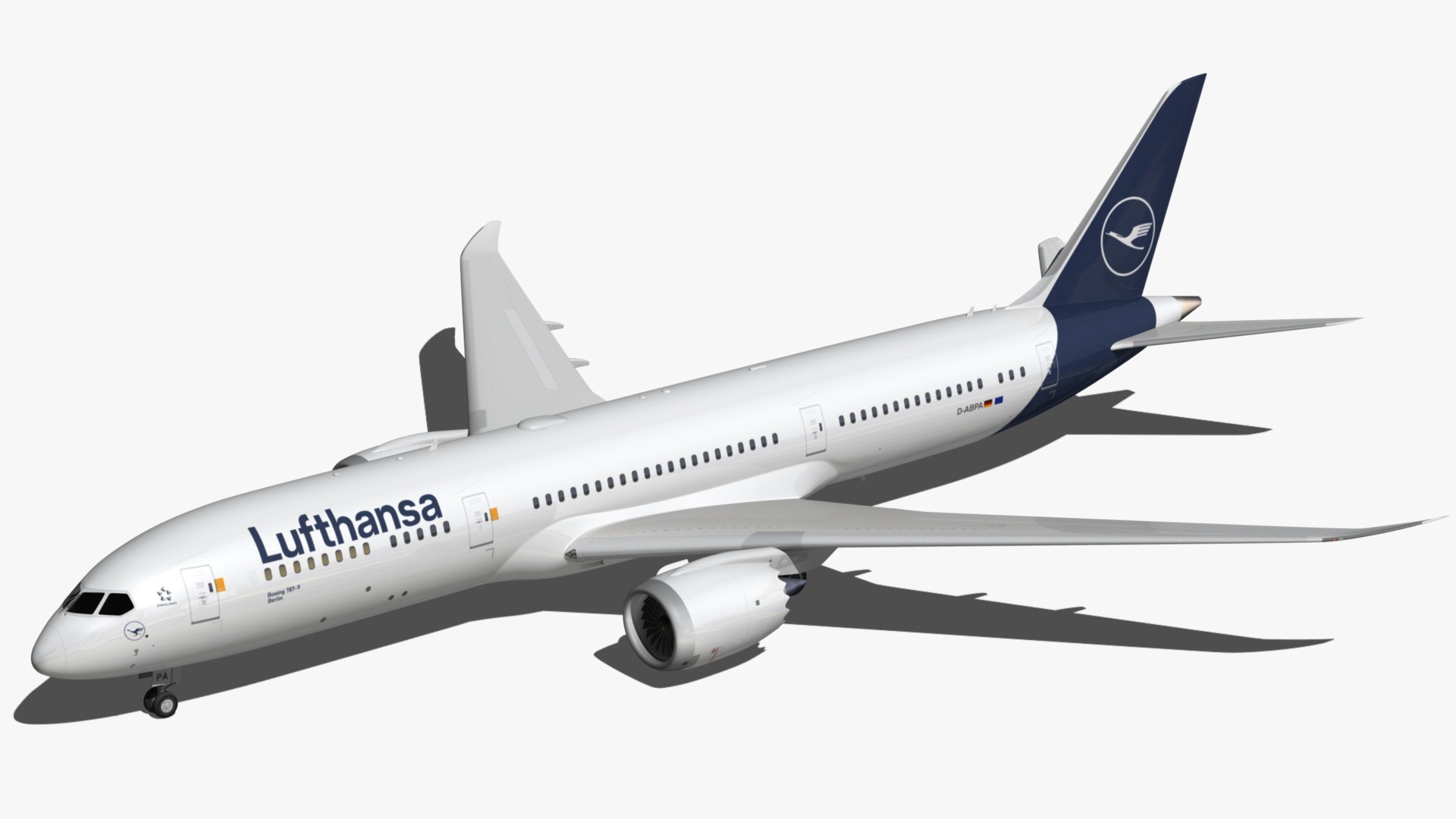 Boeing 789 Lufthansa 3D Model - TurboSquid 1985458