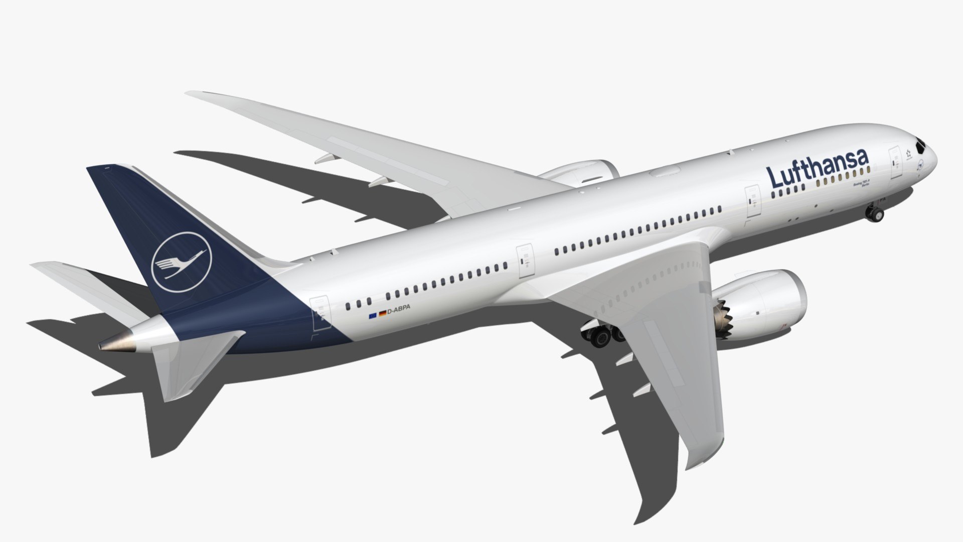 Boeing 789 Lufthansa 3D Model - TurboSquid 1985458