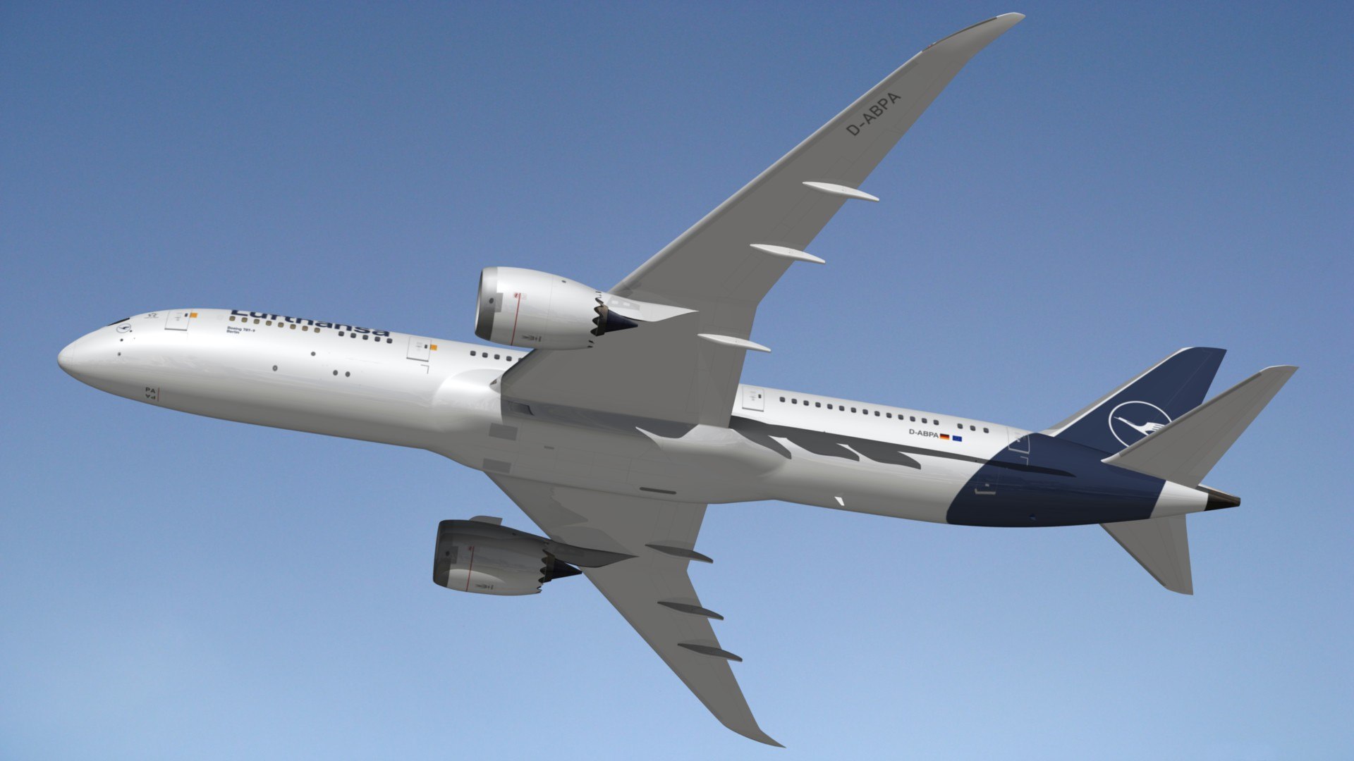Boeing 789 Lufthansa 3D Model - TurboSquid 1985458