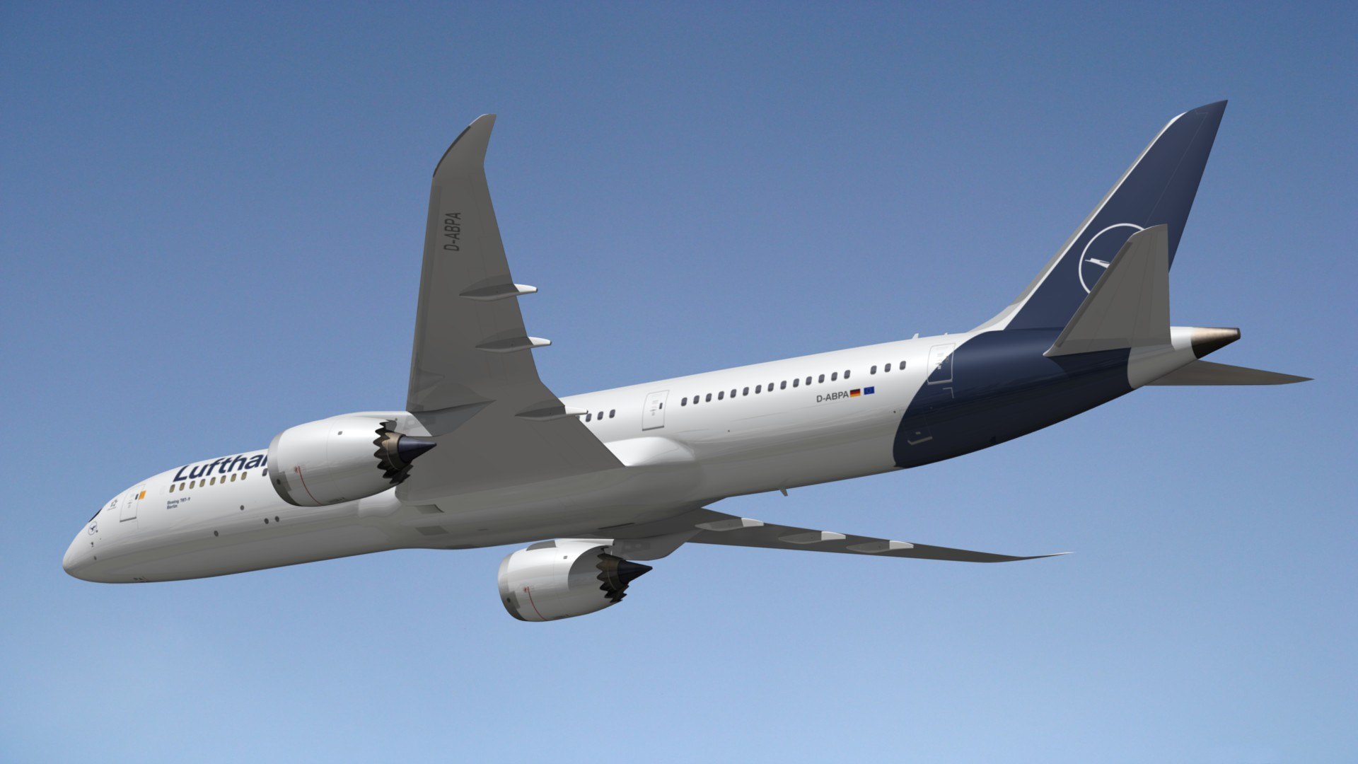 Boeing 789 Lufthansa 3D Model - TurboSquid 1985458