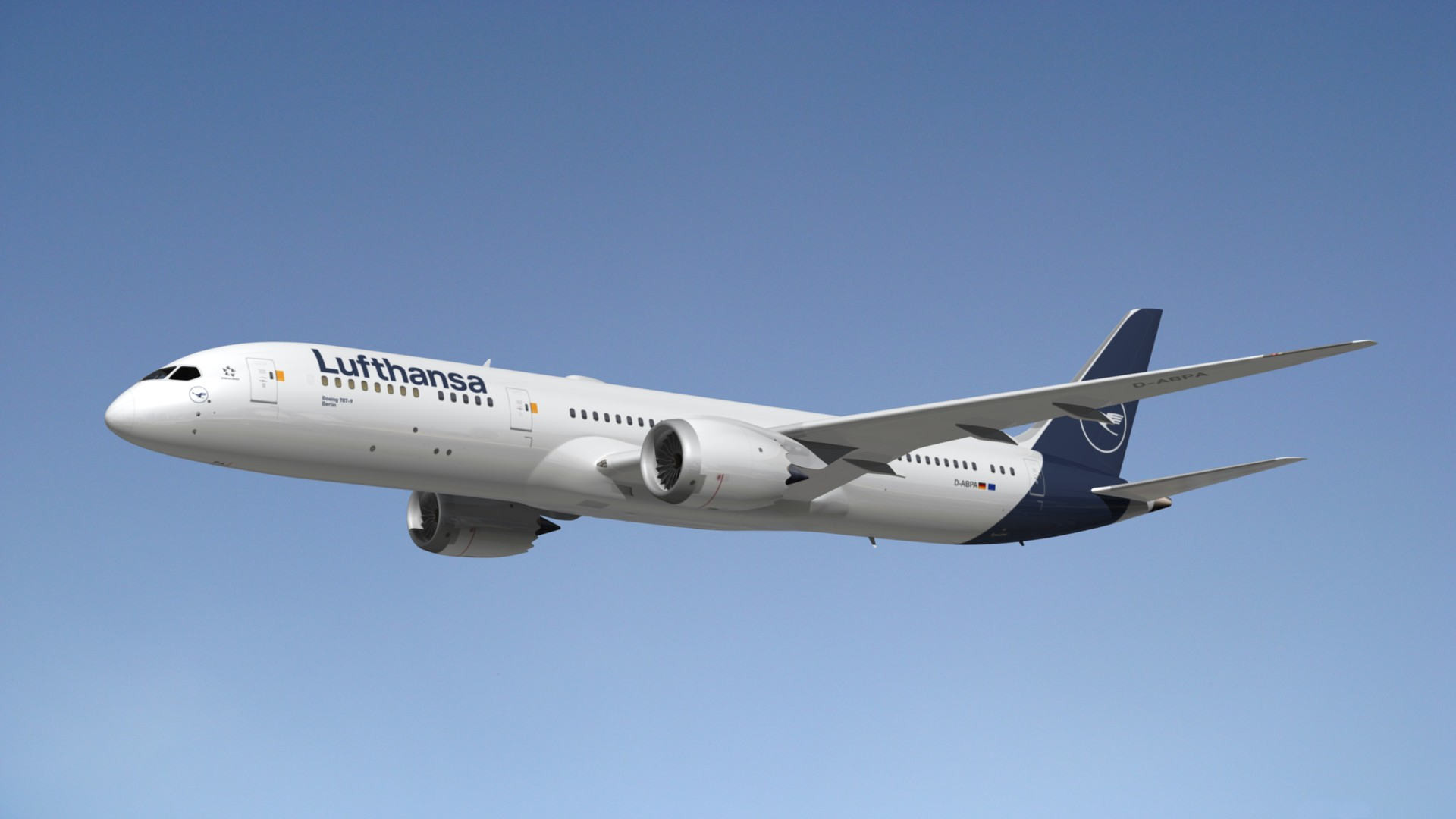 Boeing 789 Lufthansa 3D Model - TurboSquid 1985458