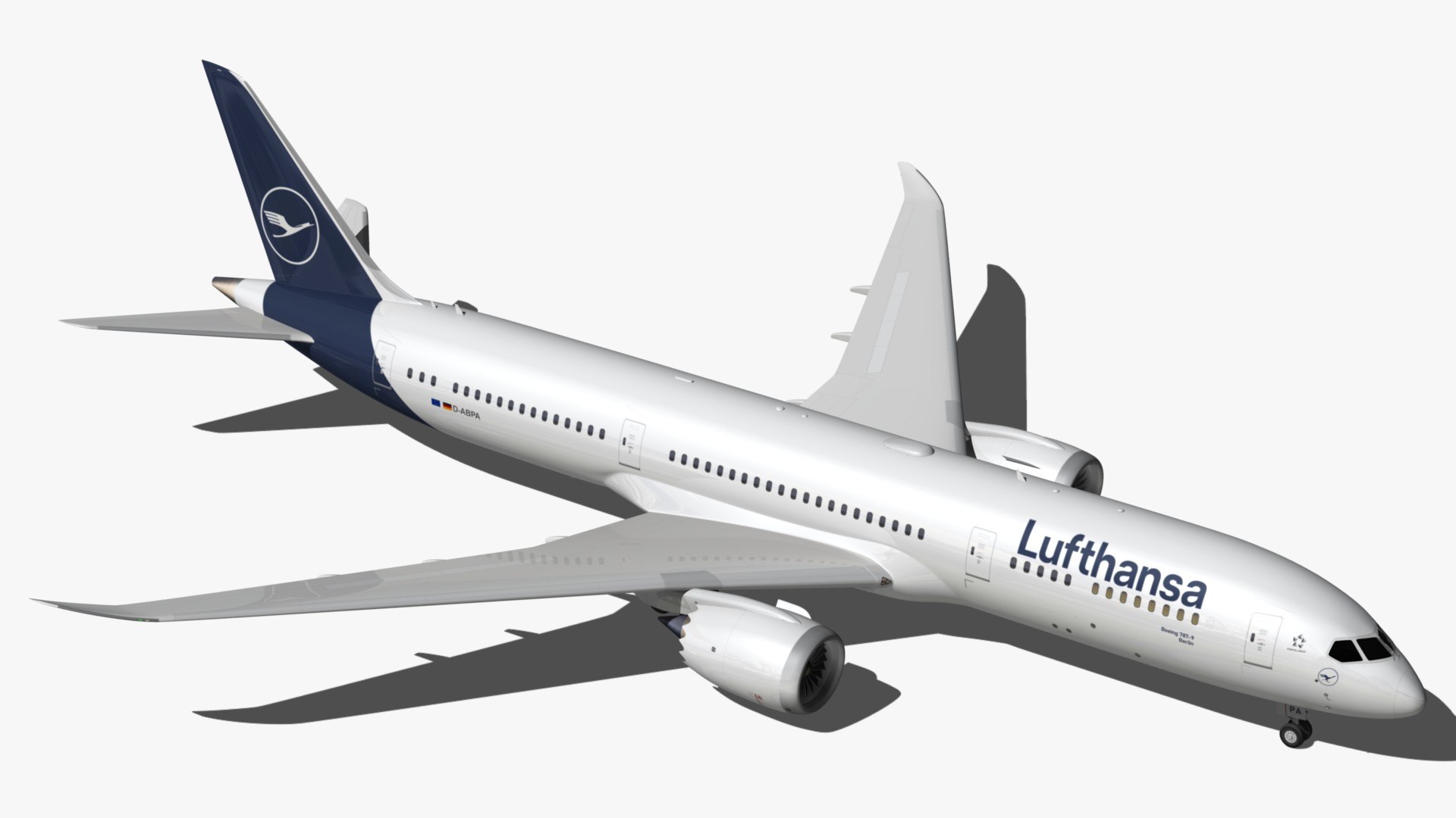Boeing 789 Lufthansa 3D Model - TurboSquid 1985458