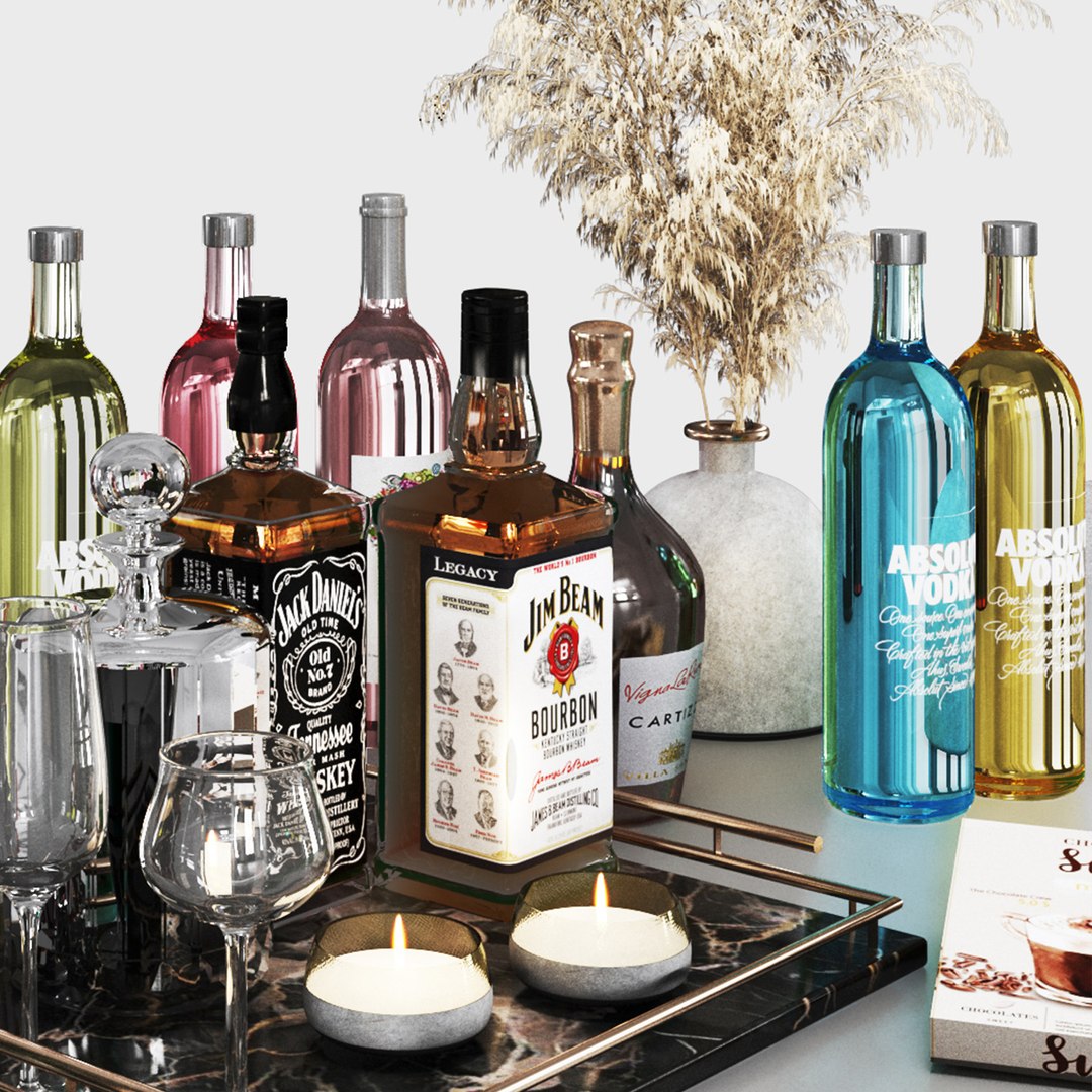 Drinks Set 02 3D Model - TurboSquid 2116722