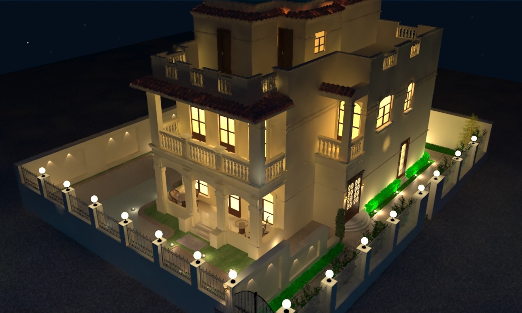 small villa 3d model