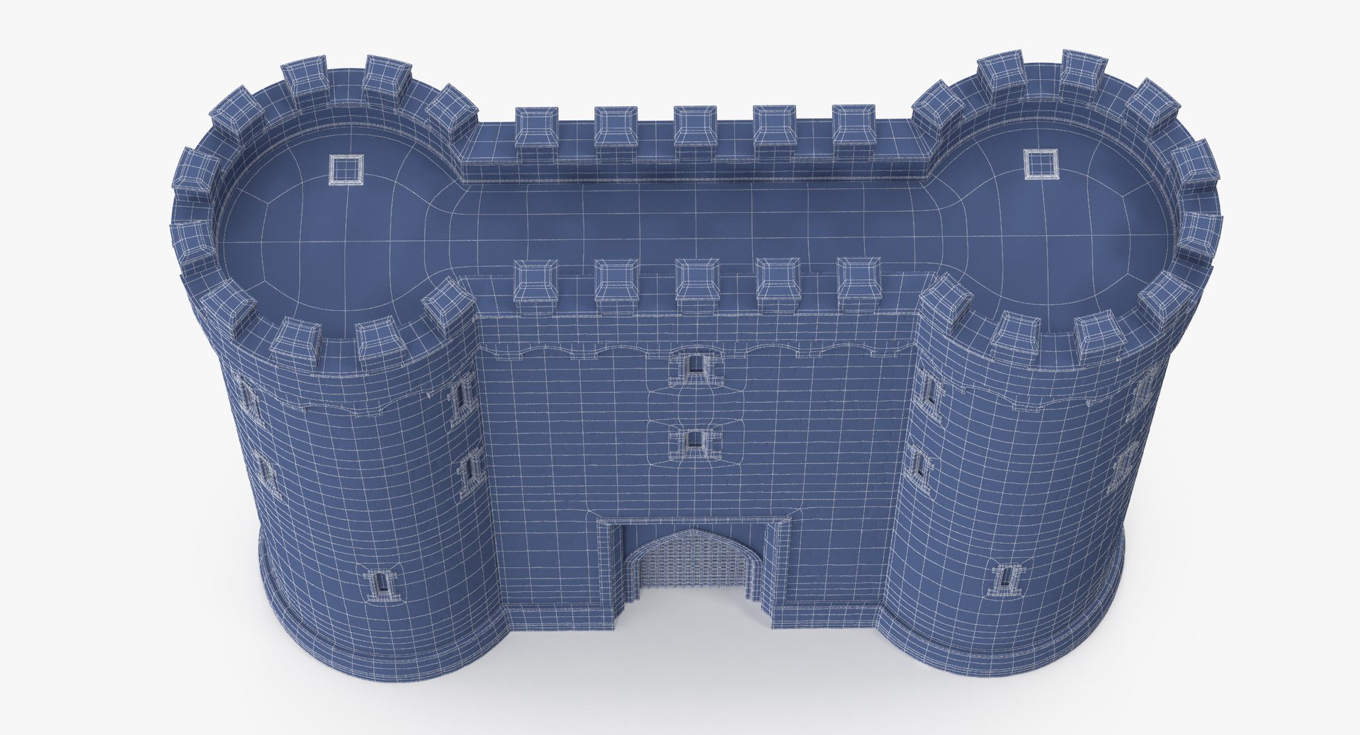Gatehouse Portcullis 02 3d C4d