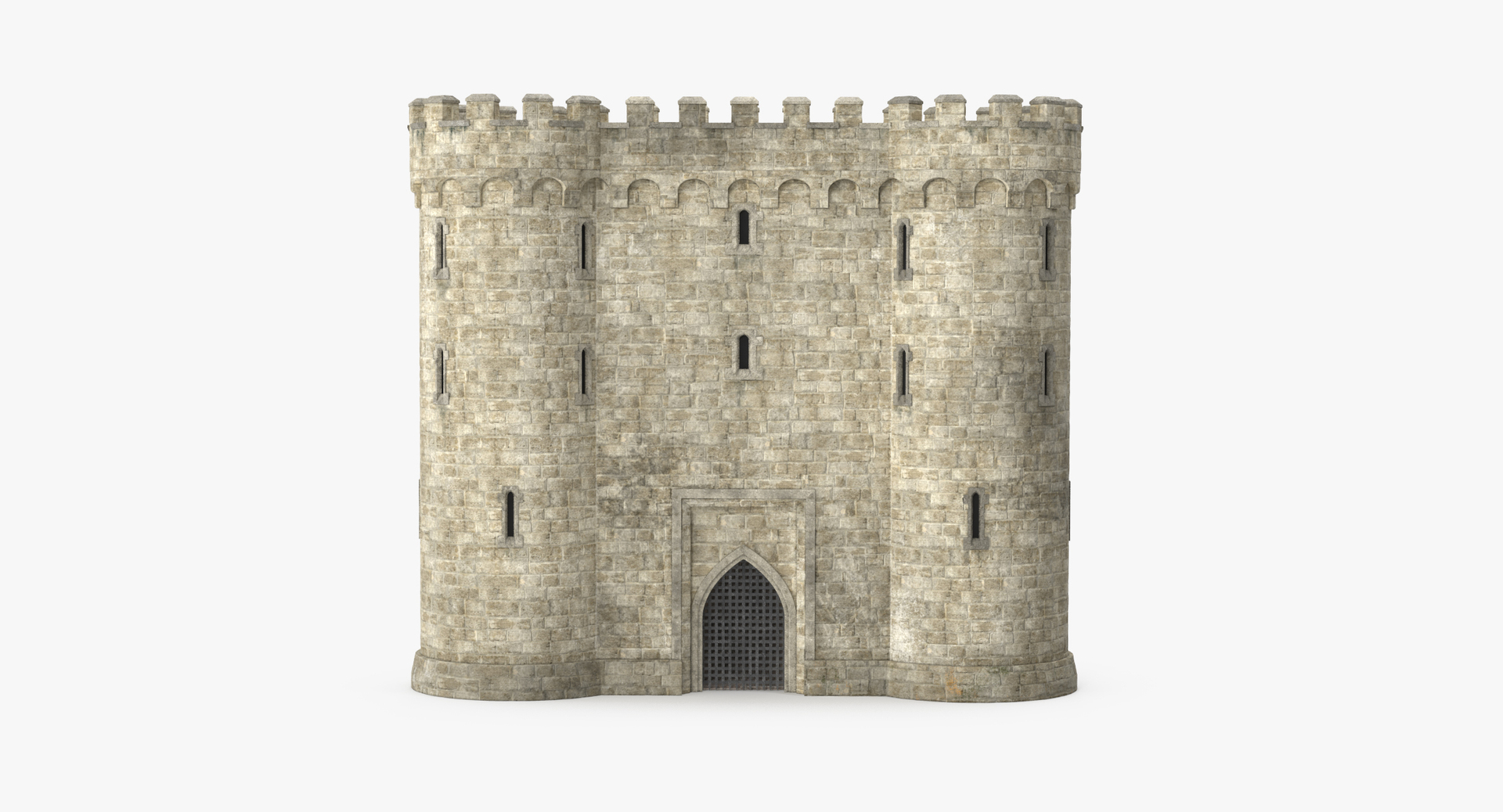 Gatehouse Portcullis 02 3d C4d