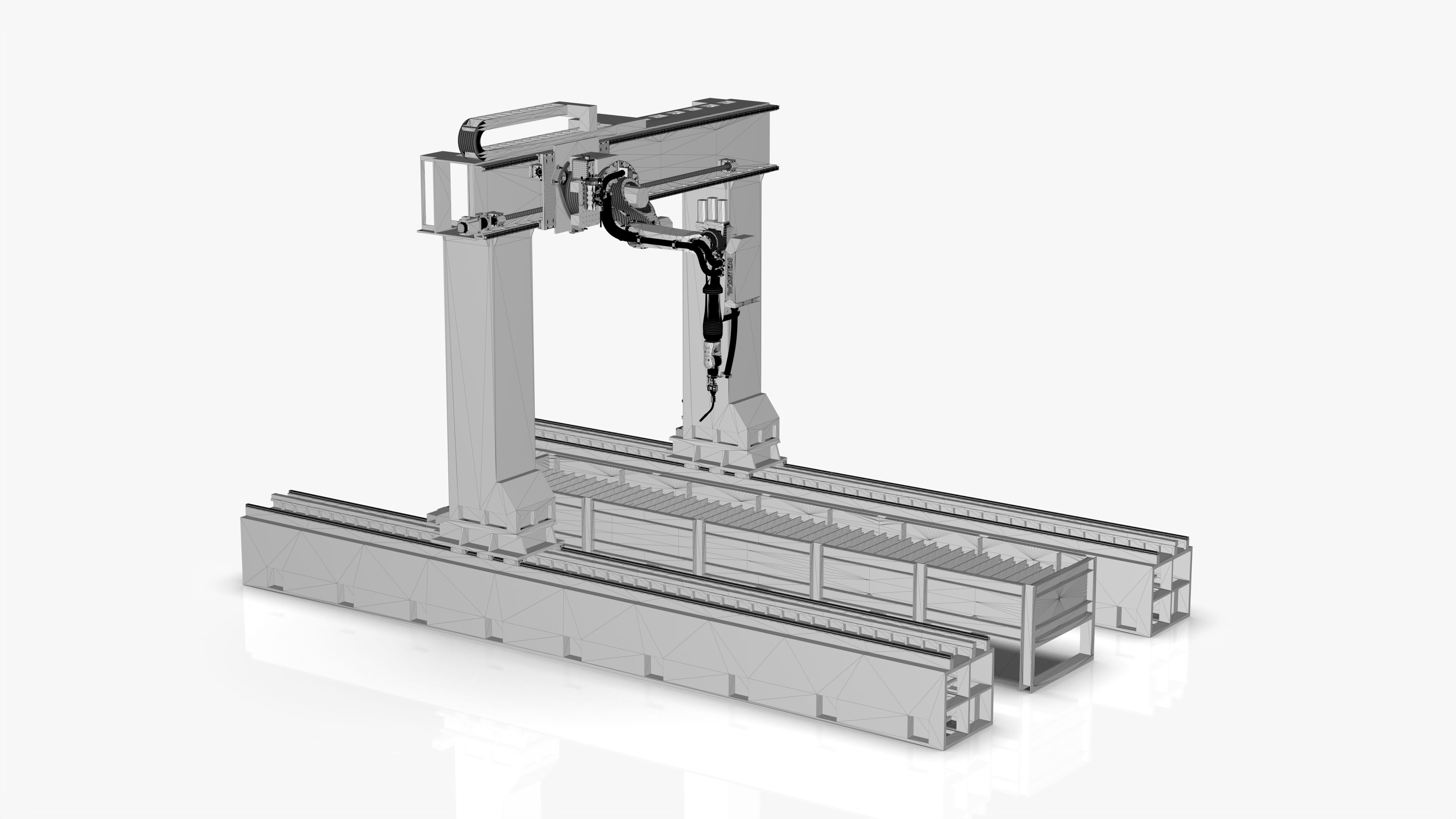 modelo 3d Gantry Cutting Robot - TurboSquid 1992792