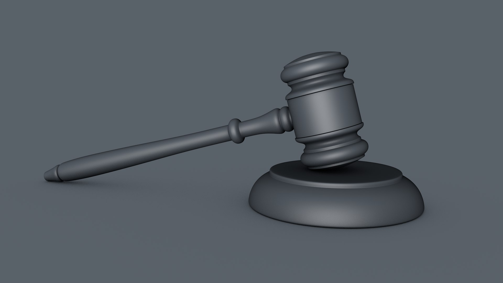 Gavel Board 3d Model