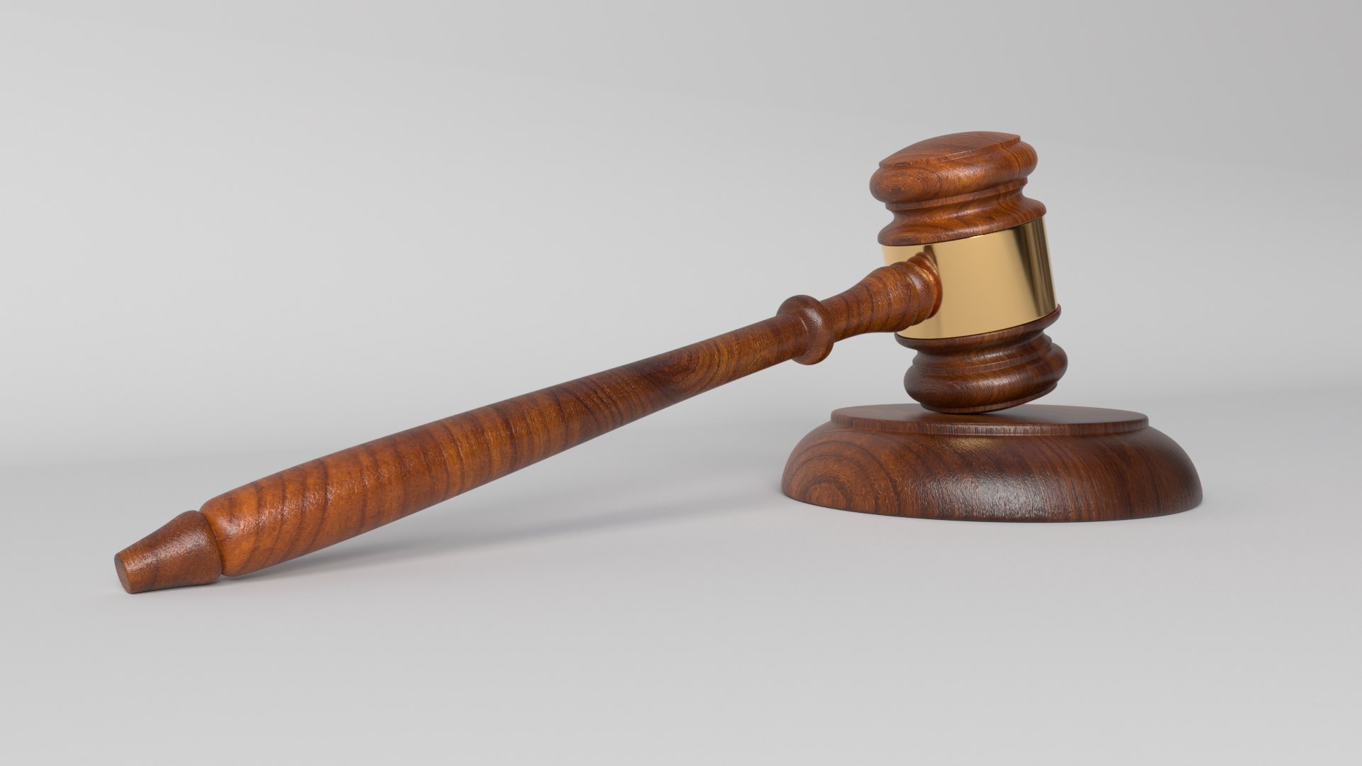 Gavel Board 3d Model