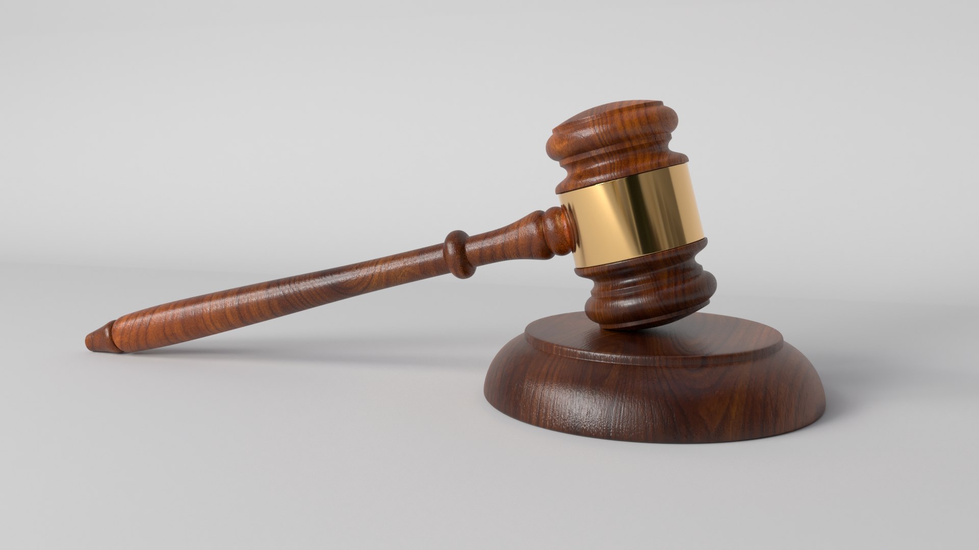 Gavel Board 3d Model
