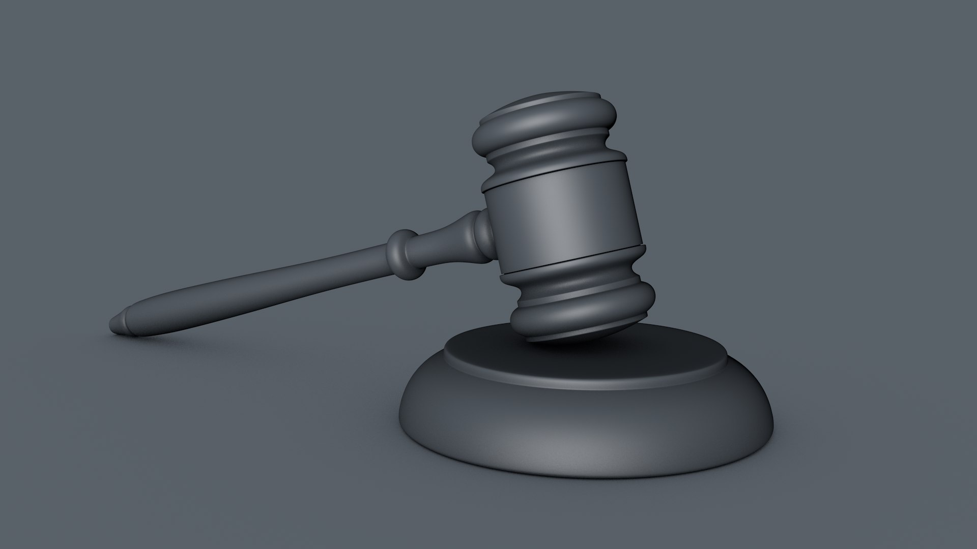 Gavel Board 3d Model
