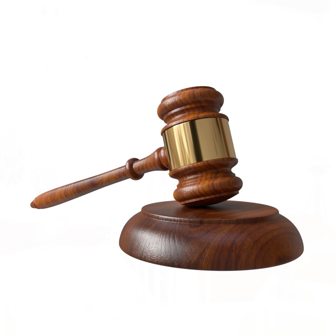 gavel board 3d model