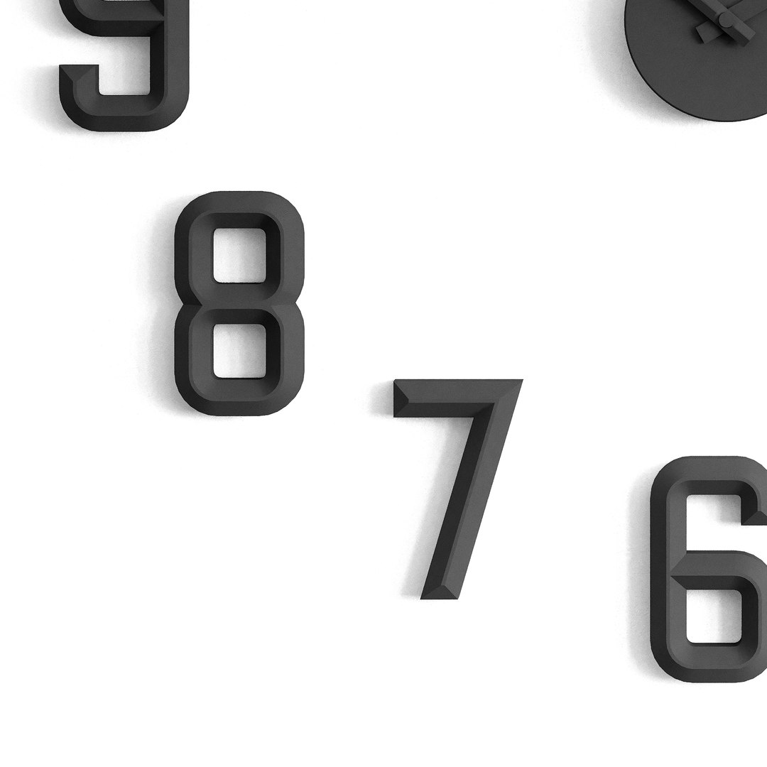 Wall Clock Set 87 3D model - TurboSquid 1844423