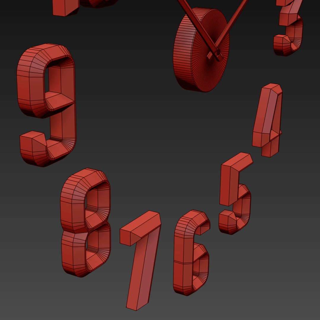 Wall Clock Set 87 3D model - TurboSquid 1844423