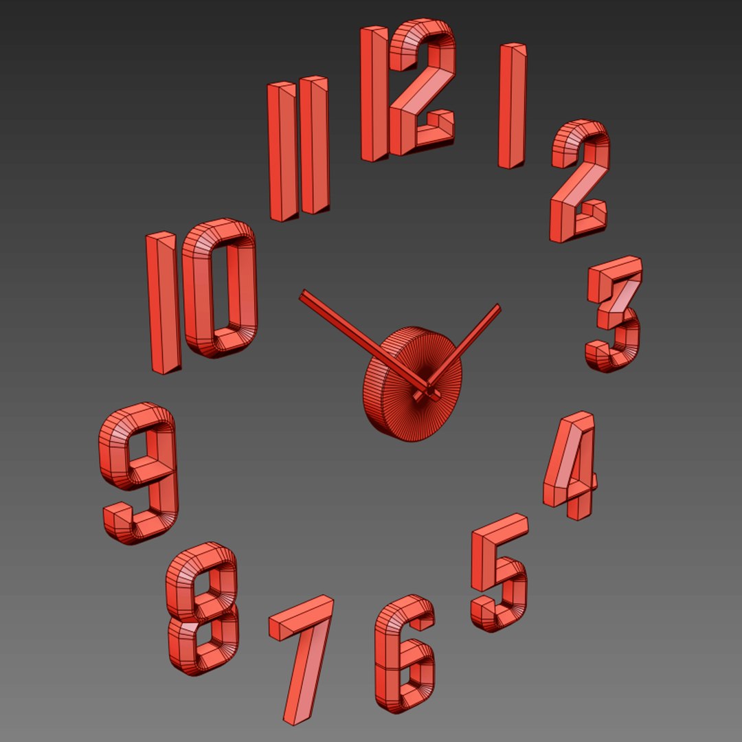 Wall Clock Set 87 3D model - TurboSquid 1844423