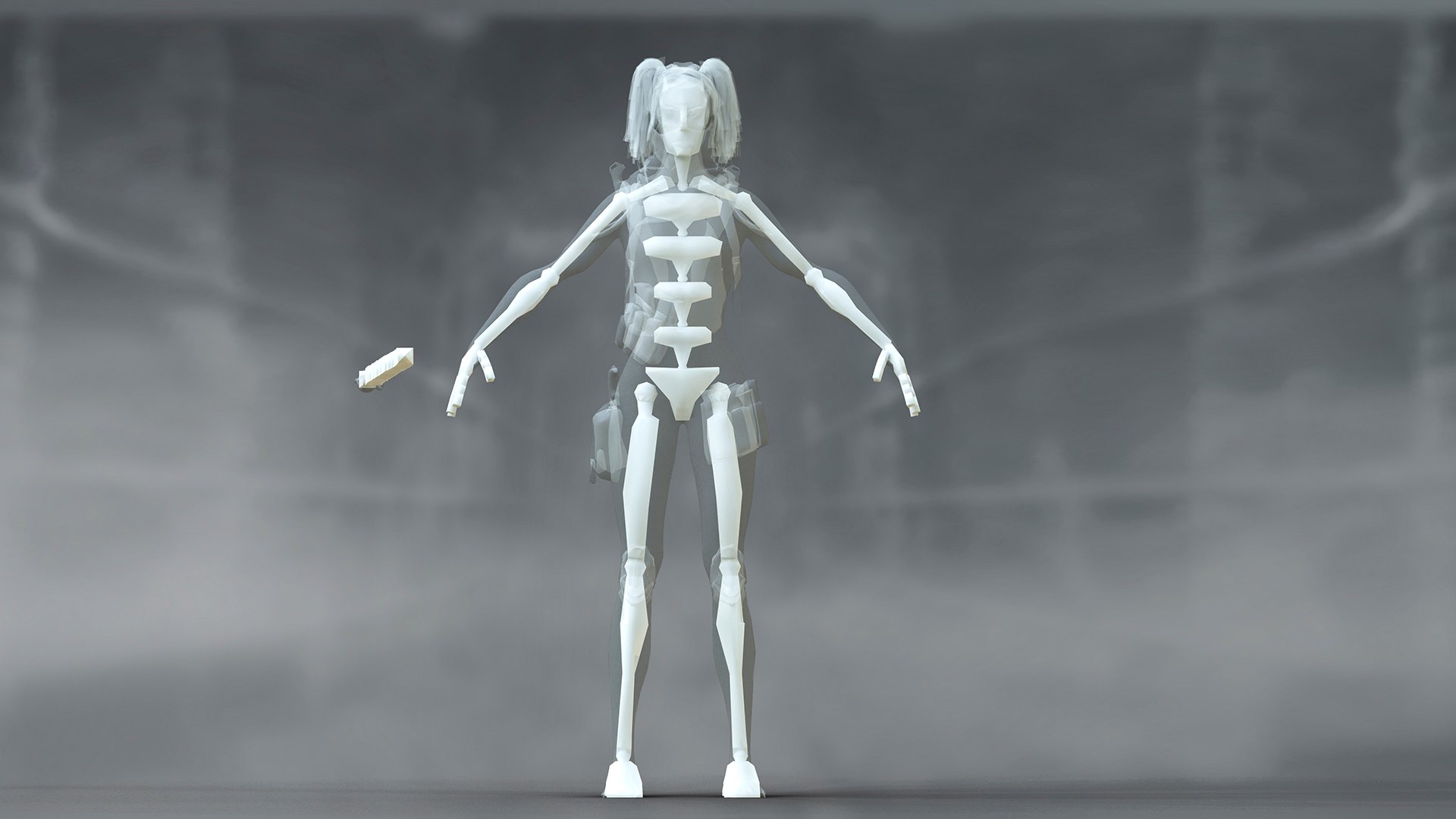 Sci Fi Cyberpunk Valkyrie 3D Model - TurboSquid 2400710