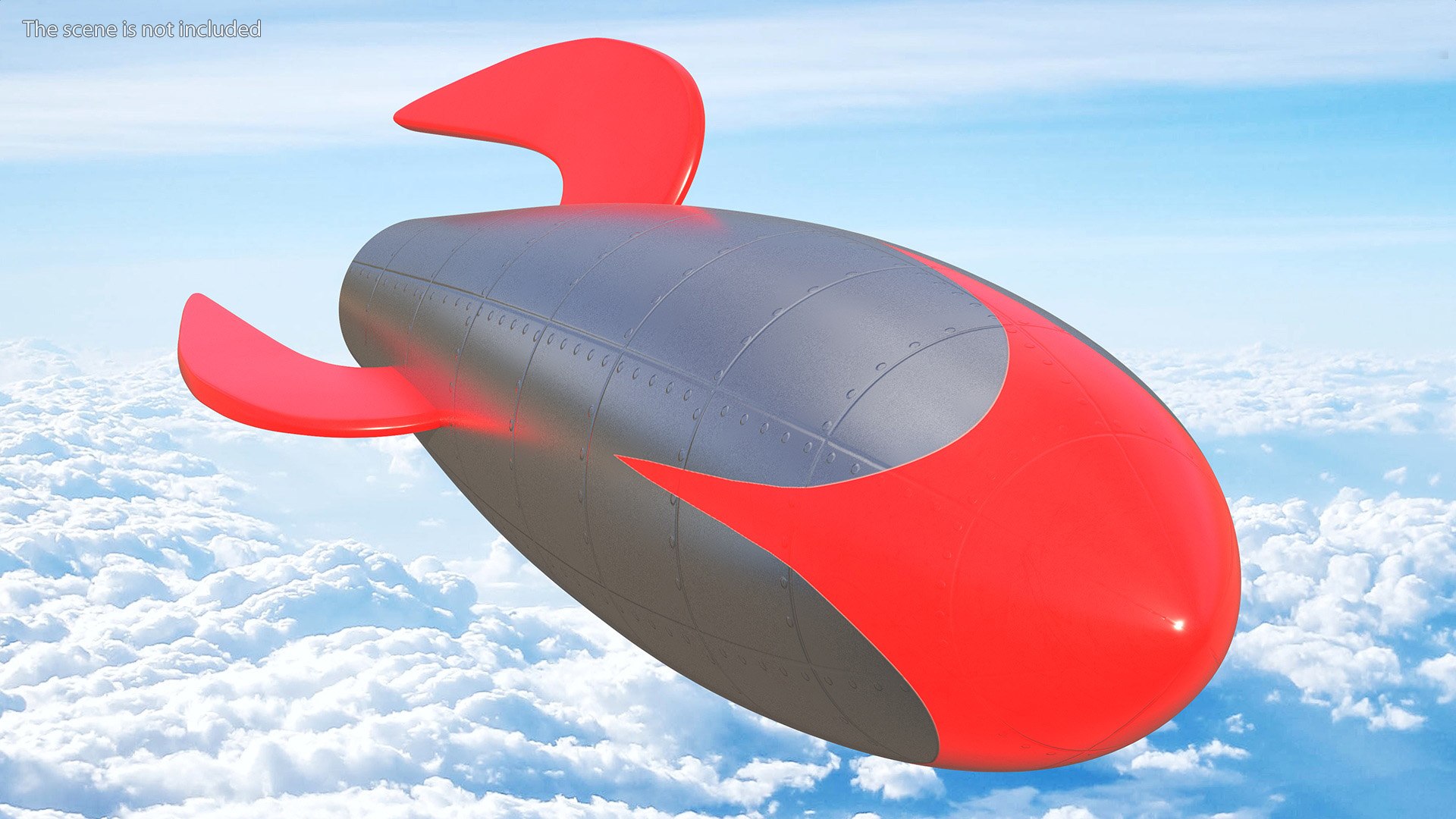 3D Retro Space Rocket Red Model - TurboSquid 2113199