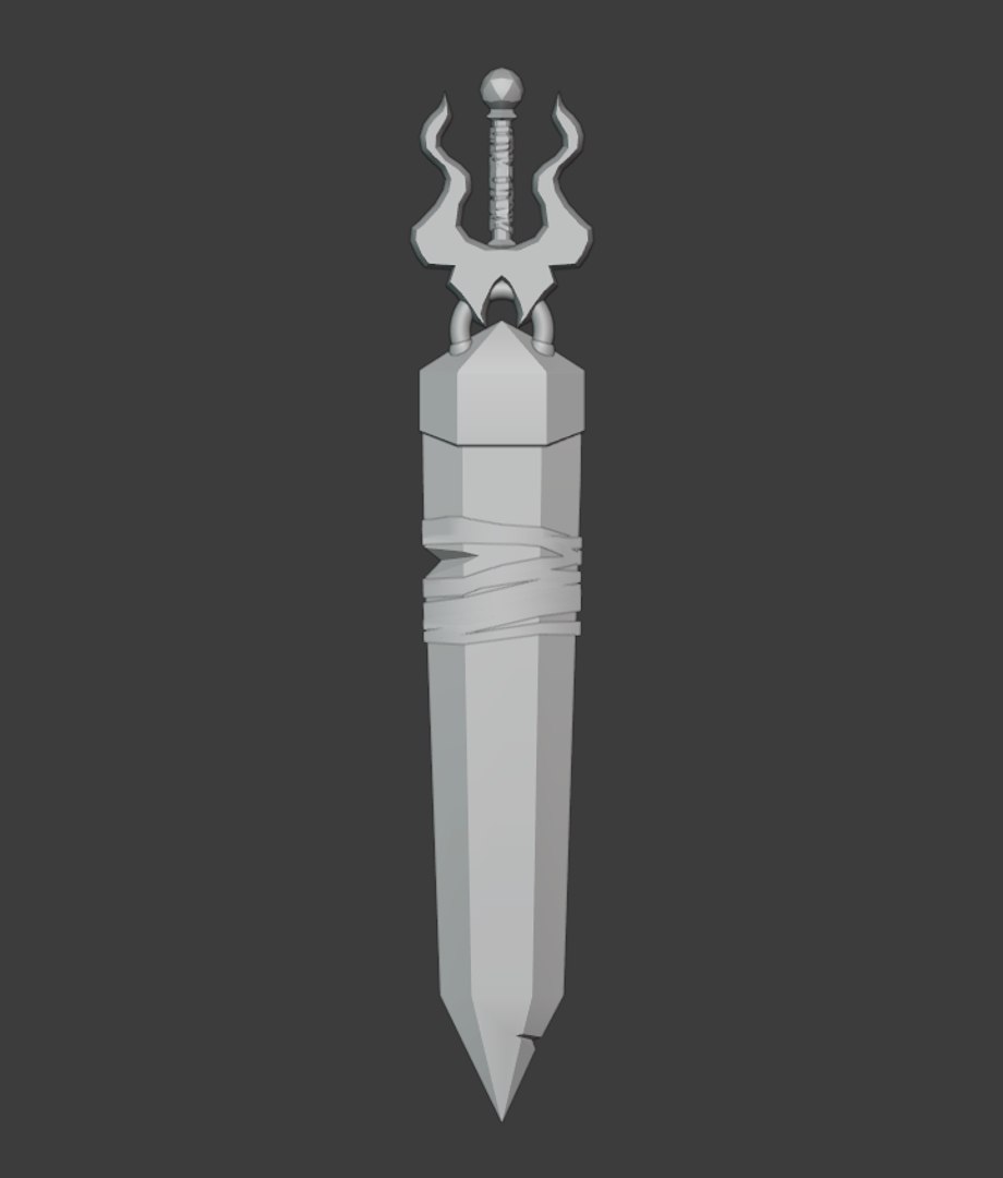 3D Greatsword Crystal Sword Blade Model - TurboSquid 1631112