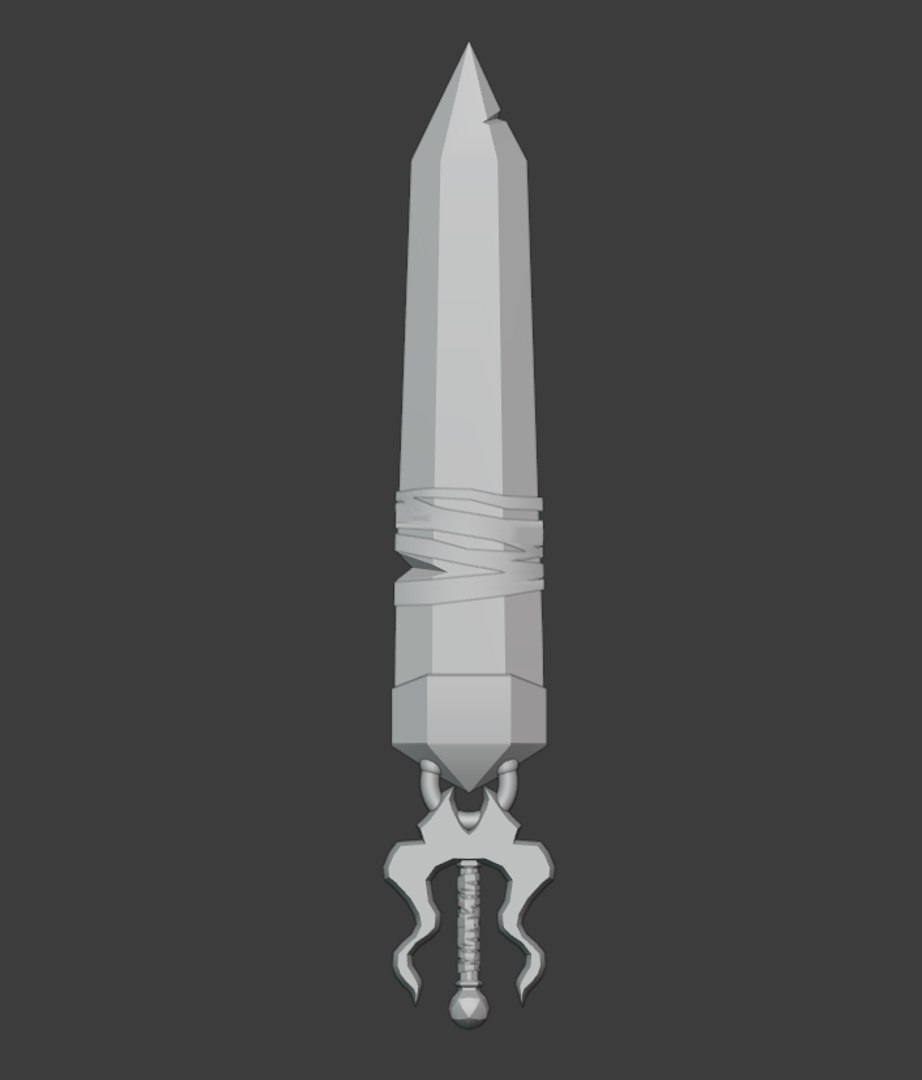 3D Greatsword Crystal Sword Blade Model - TurboSquid 1631112
