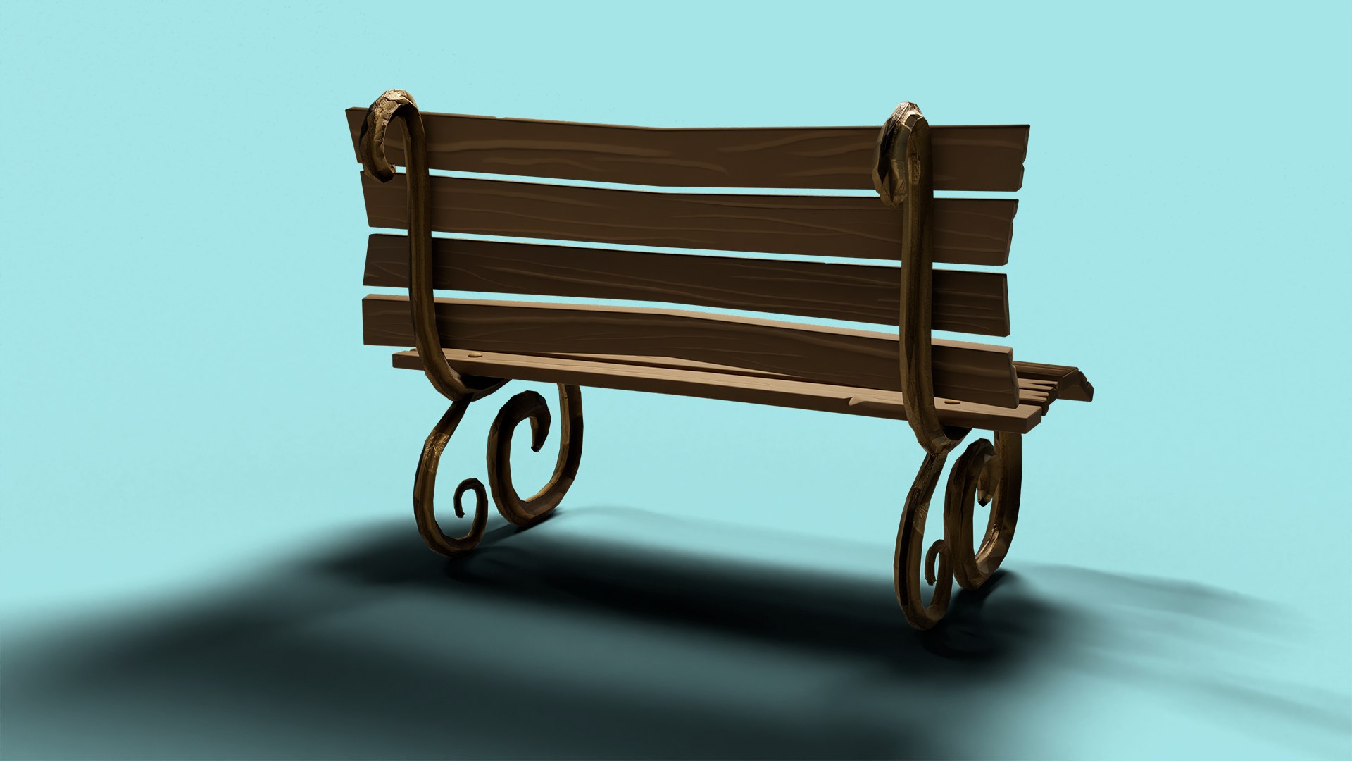 Stylized Bench 3D Model - TurboSquid 1908838