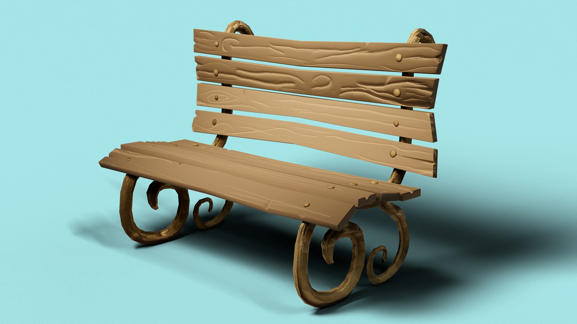 Stylized Bench 3D Model - TurboSquid 1908838