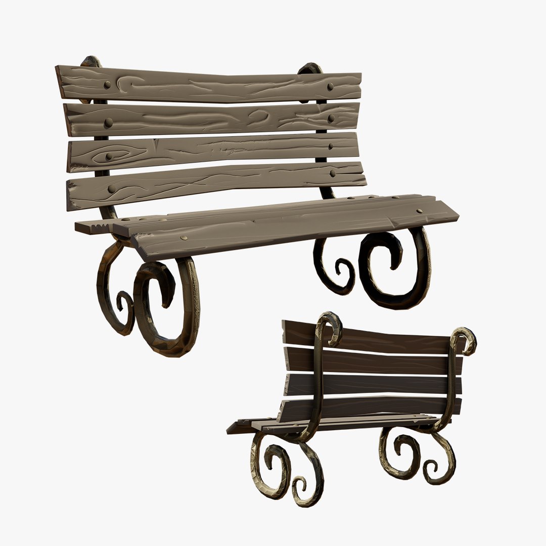 Stylized Bench 3D model - TurboSquid 1908838