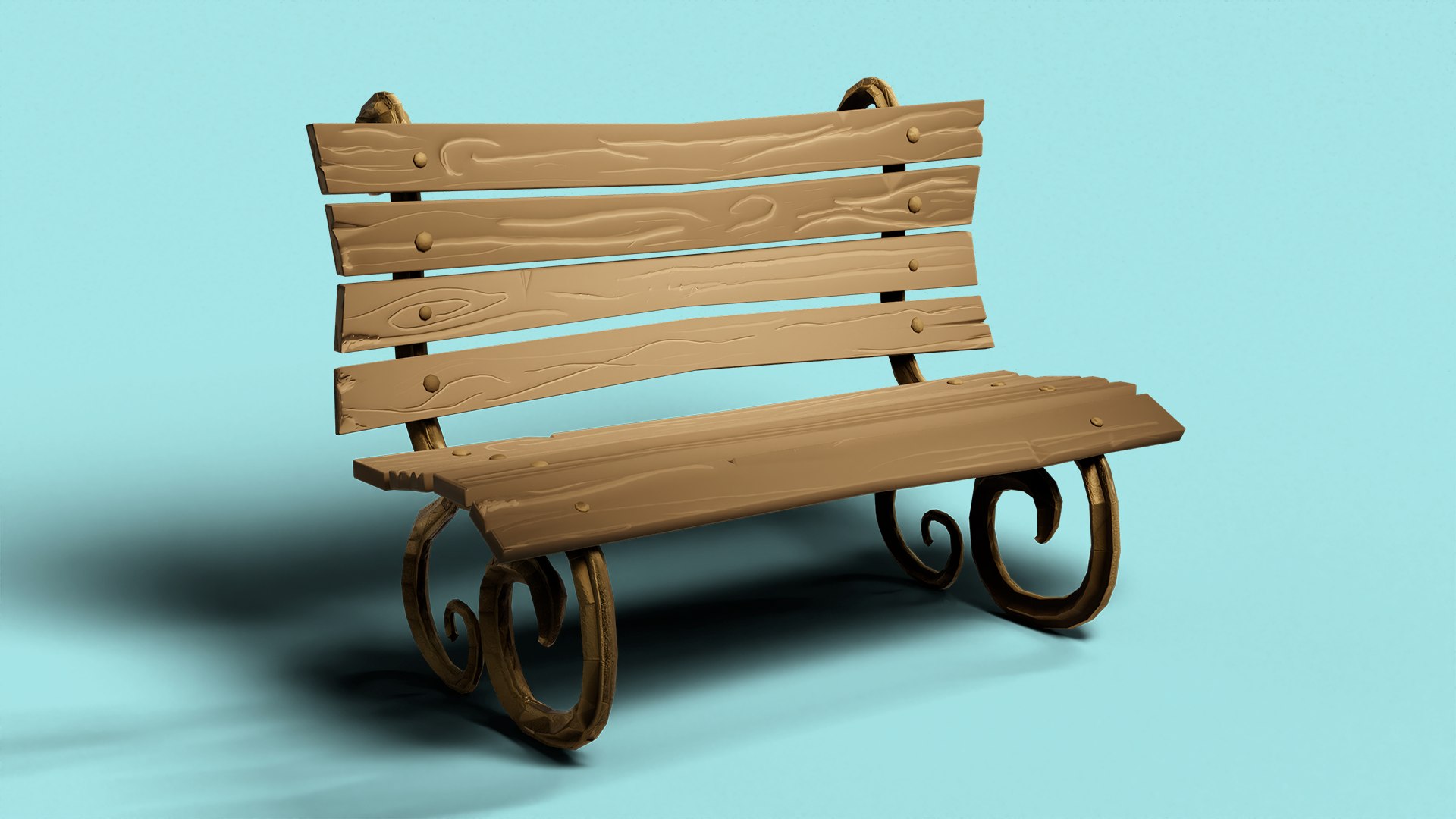 Stylized Bench 3D Model - TurboSquid 1908838
