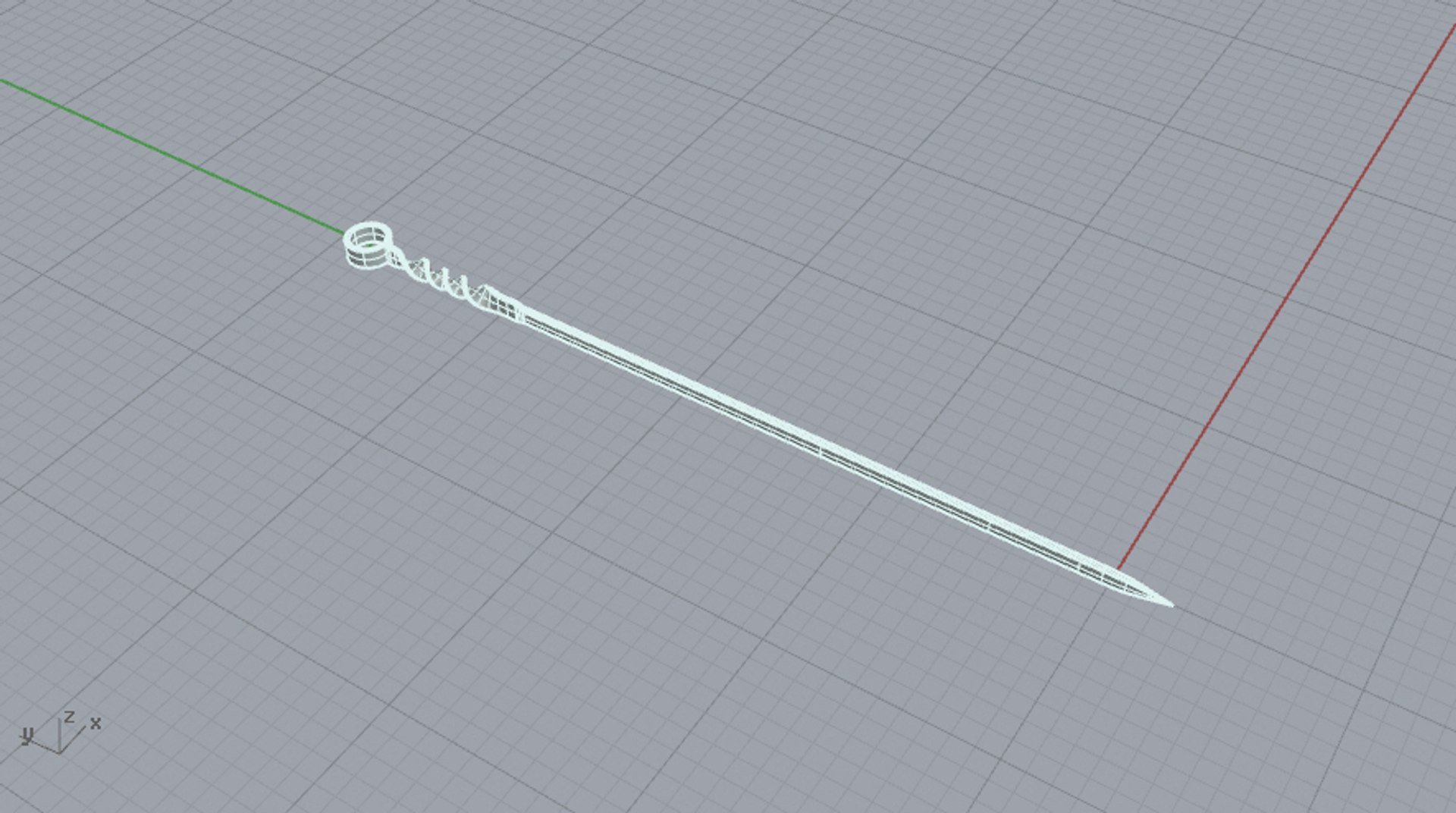 3d Model Barbeque Skewer