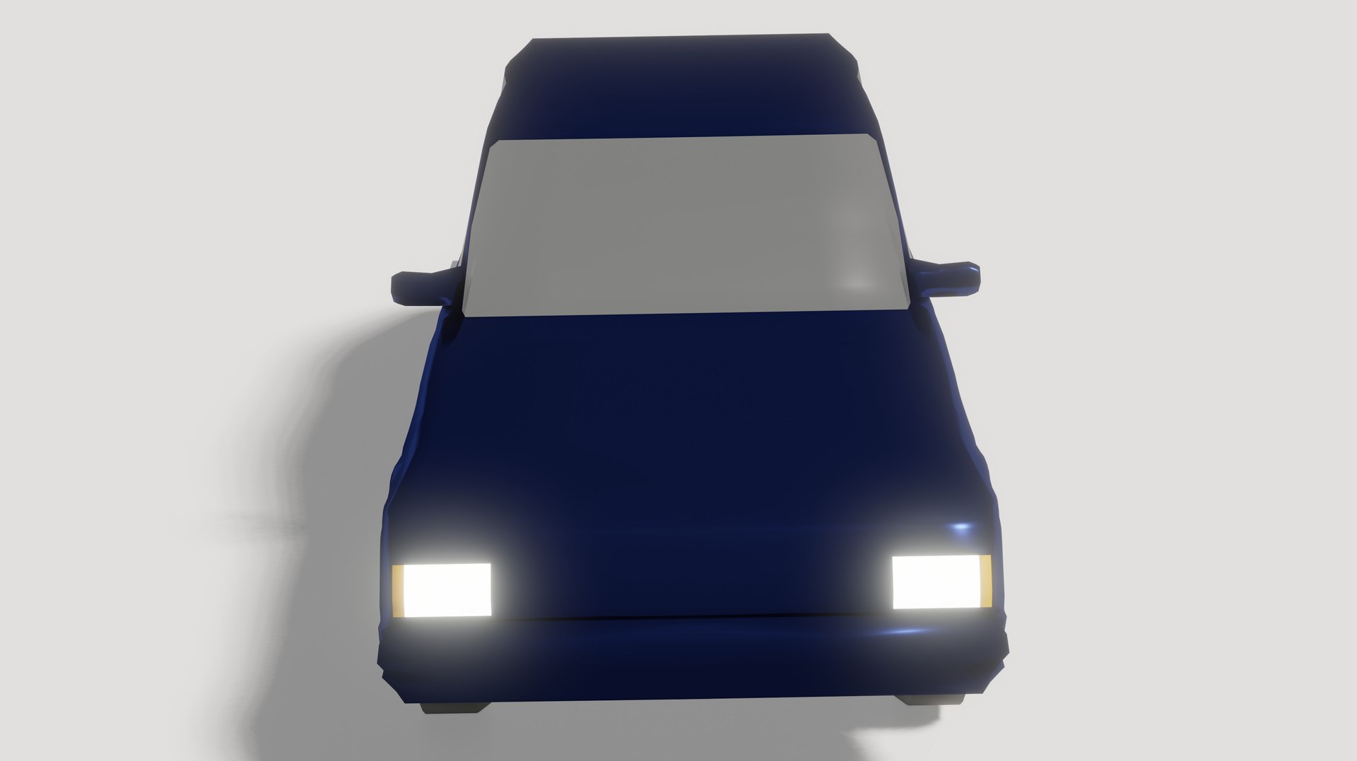3D Model Blue Car OBJ - TurboSquid 2105428